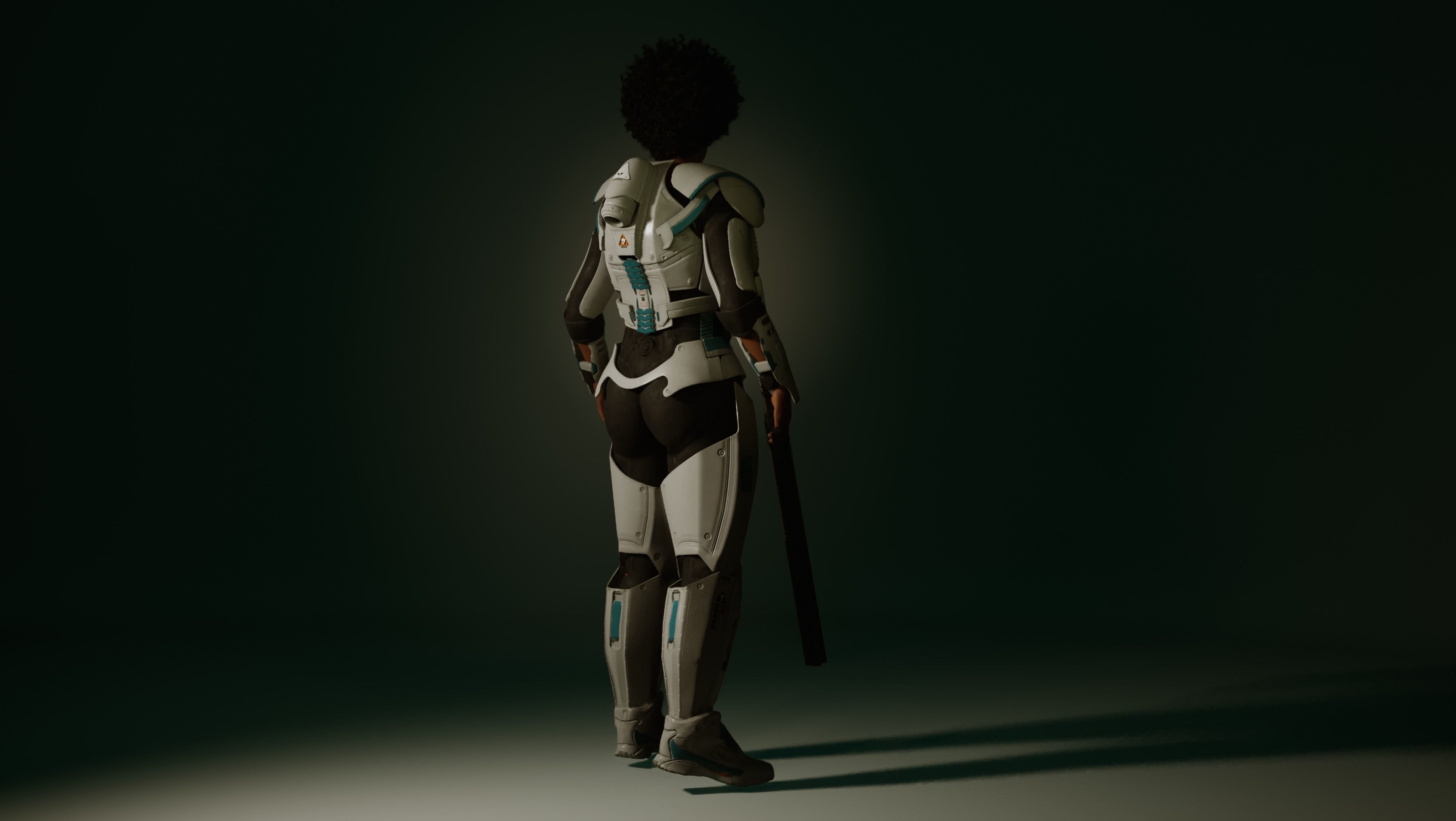 3D model Heavy Armor outfit for Metahuman TallMed Female body 3D model ...