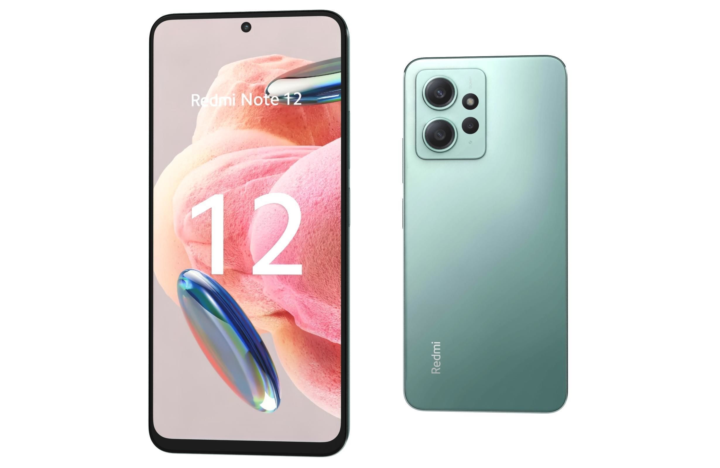 3D model Xiaomi Redmi Note 12 4G All Colors VR / AR / low-poly | CGTrader
