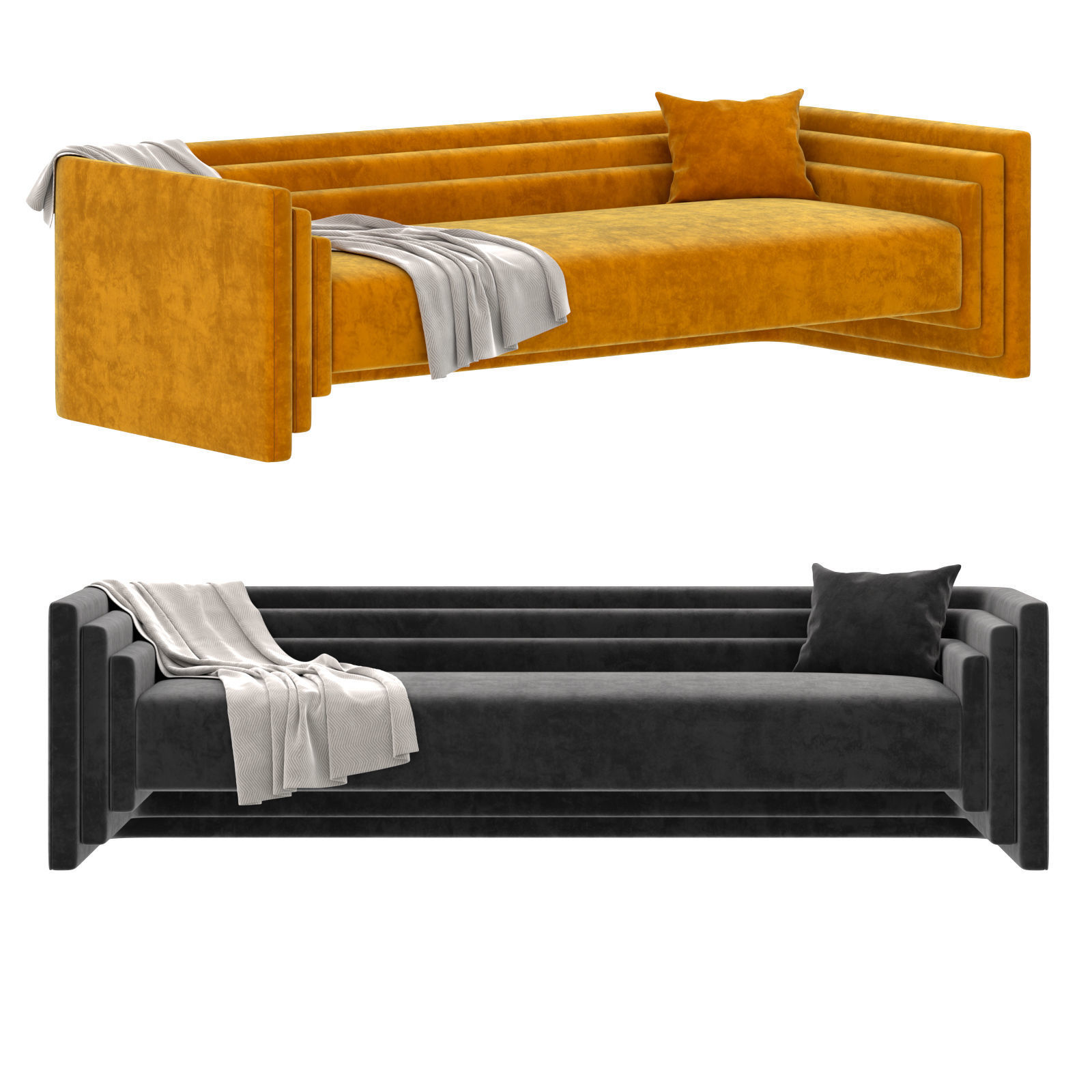 Saint-Germain Sofa 3D model | CGTrader