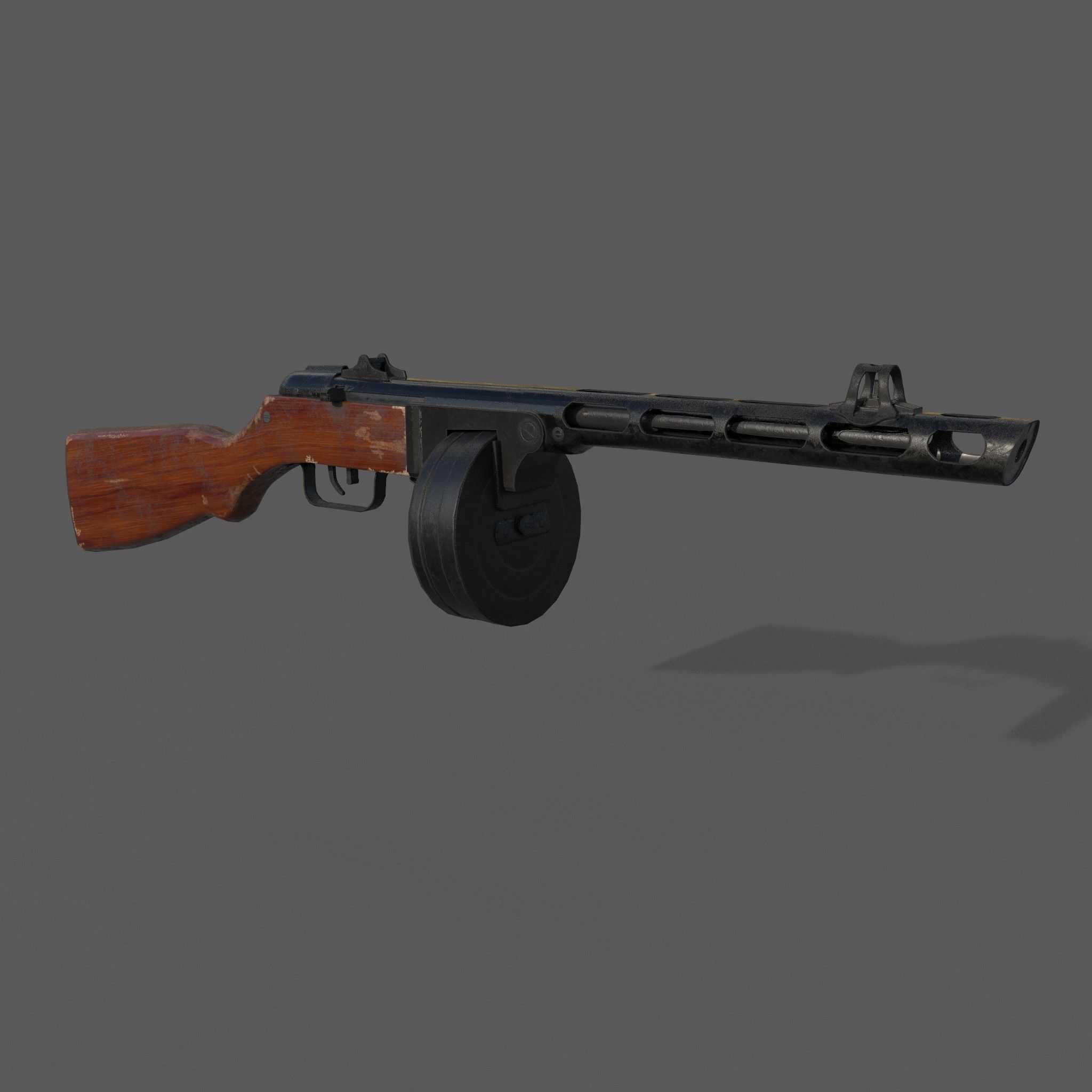 3D model Ppsh-41 Gun VR / AR / low-poly | CGTrader