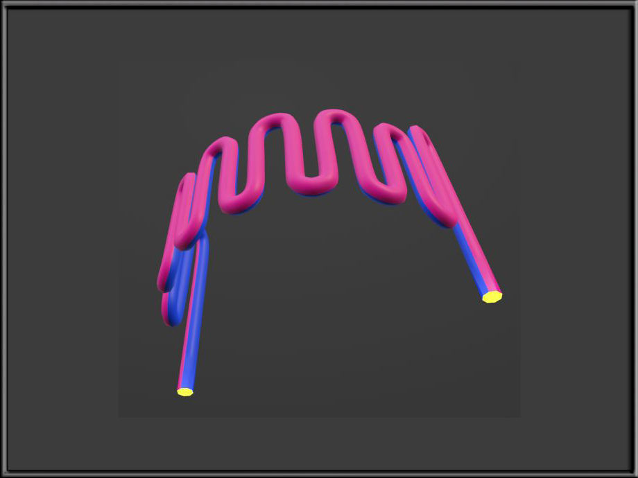 3D model Wire Ornament 01 - Curved VR / AR / low-poly | CGTrader