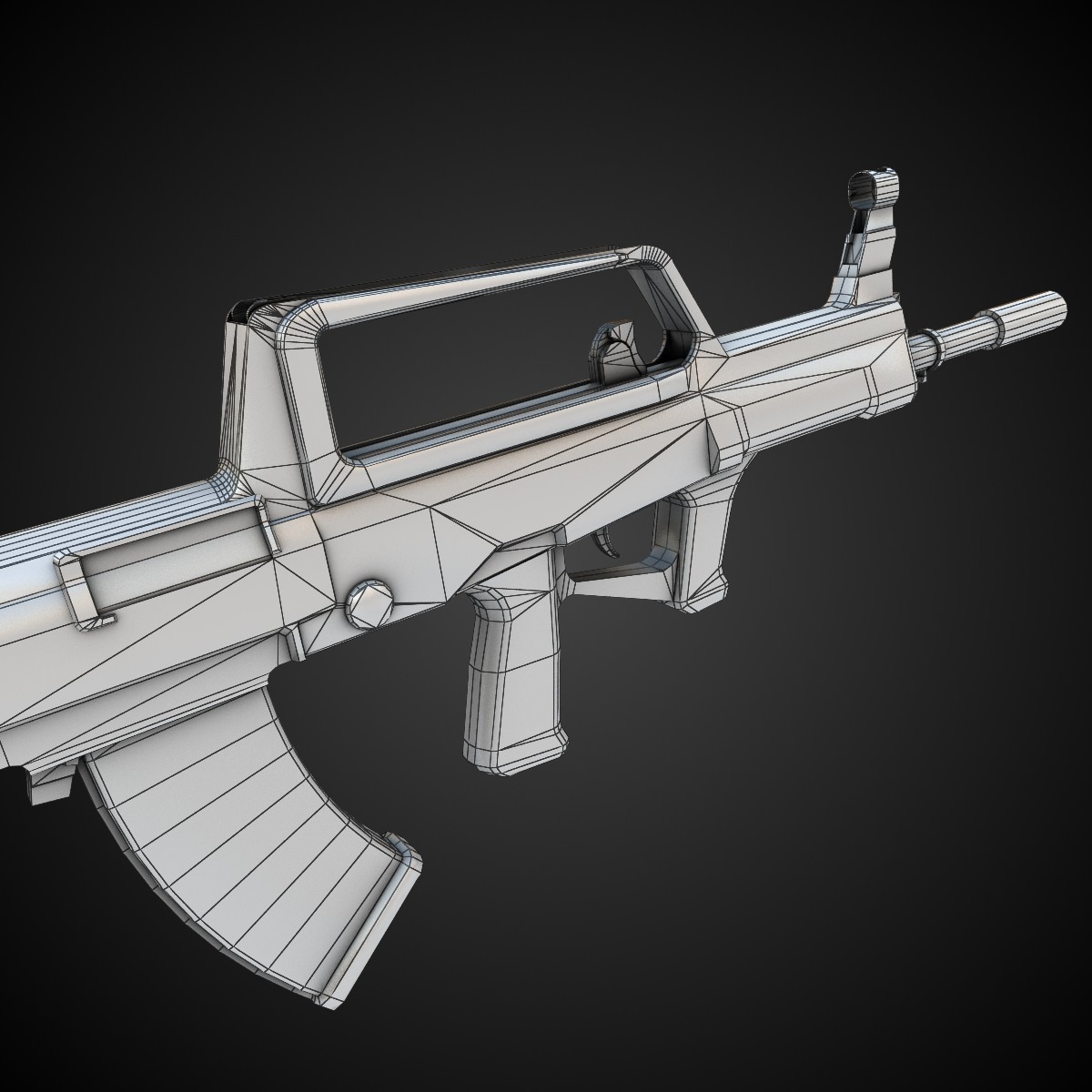 QBZ-95 Assault rifle 3D Model Game ready .max .obj .fbx .lwo .lw .lws ...