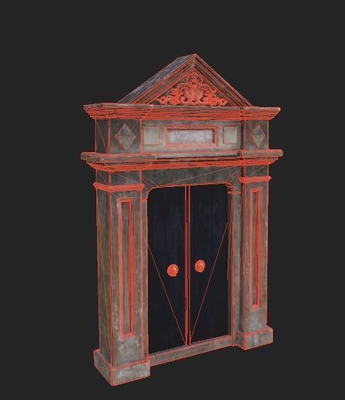 3D model Giant Door VR / AR / low-poly | CGTrader