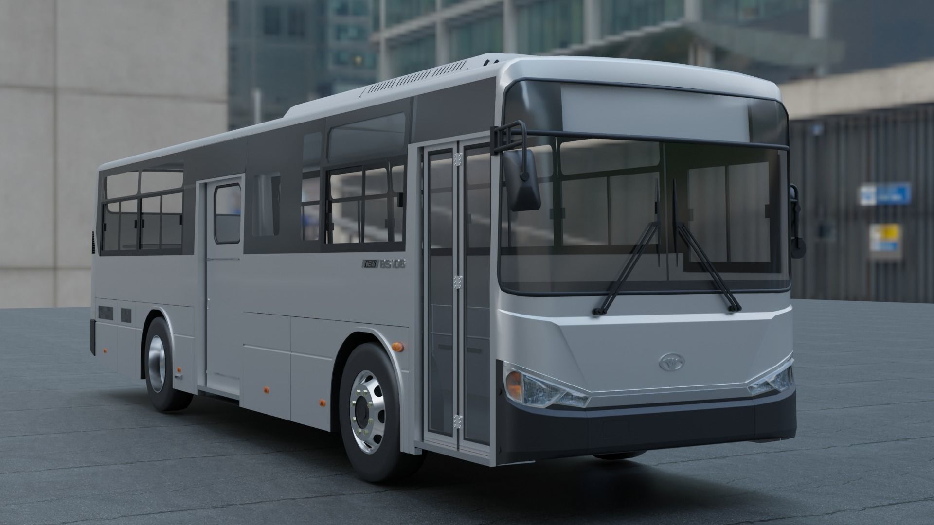 Zyle Daewoo Bus BS106 3D model | CGTrader