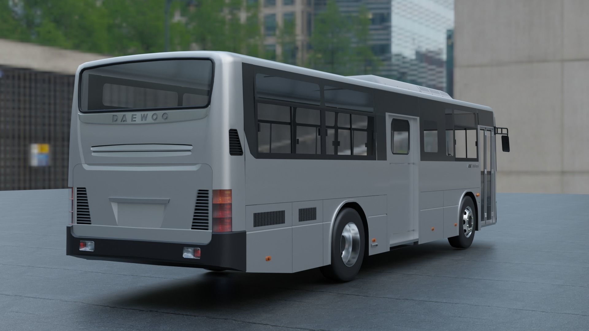 Zyle Daewoo Bus BS106 3D model | CGTrader