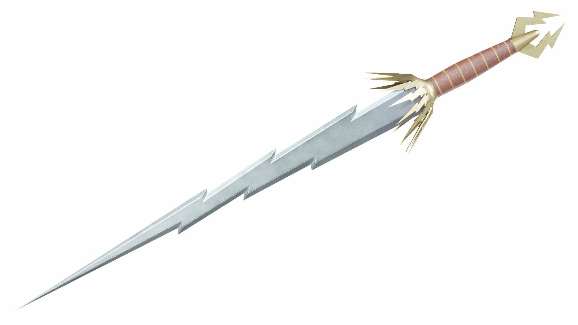 3D model Lightning sword VR / AR / low-poly | CGTrader