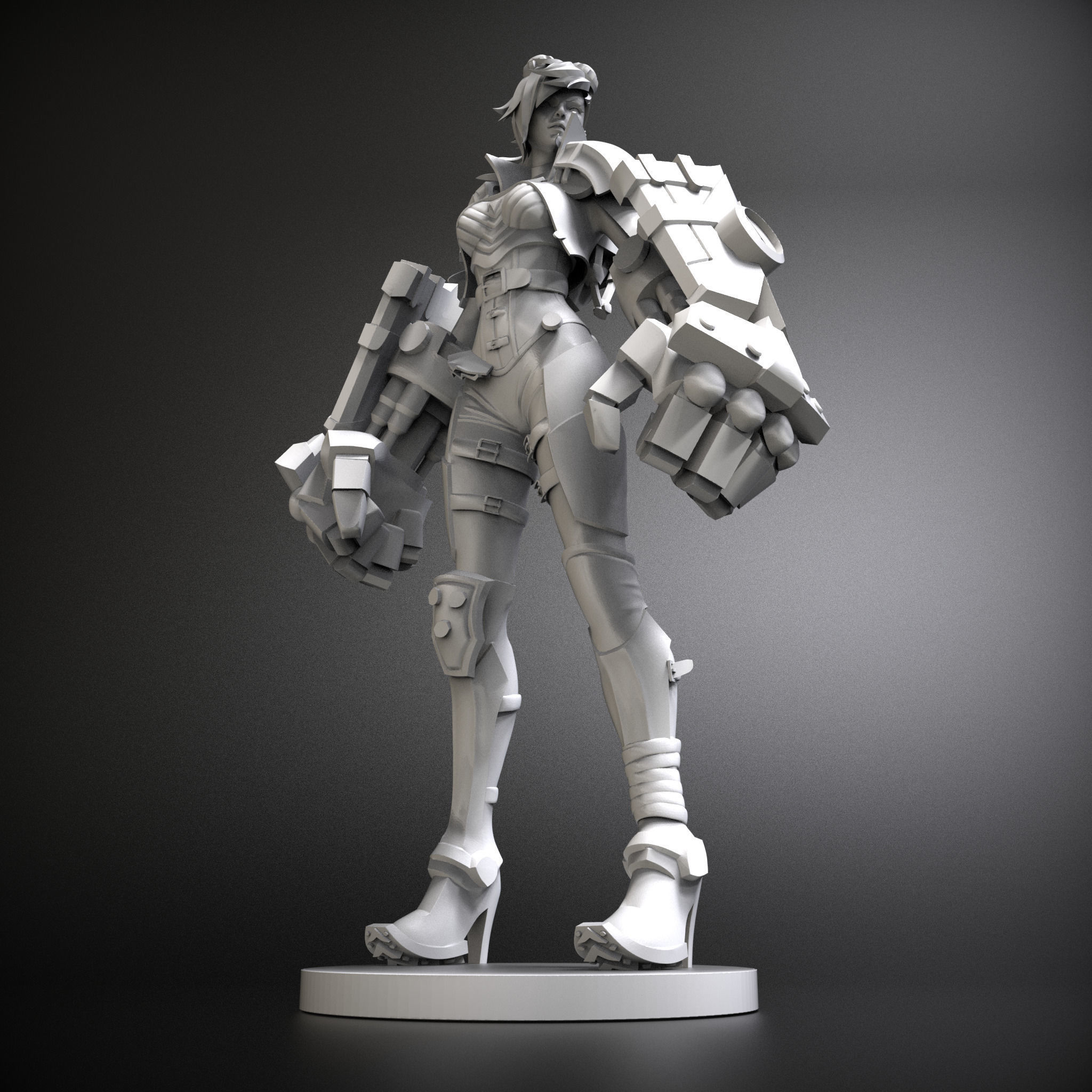 STL Vi arcane 3d Model to print League of legends 3D model 3D printable ...
