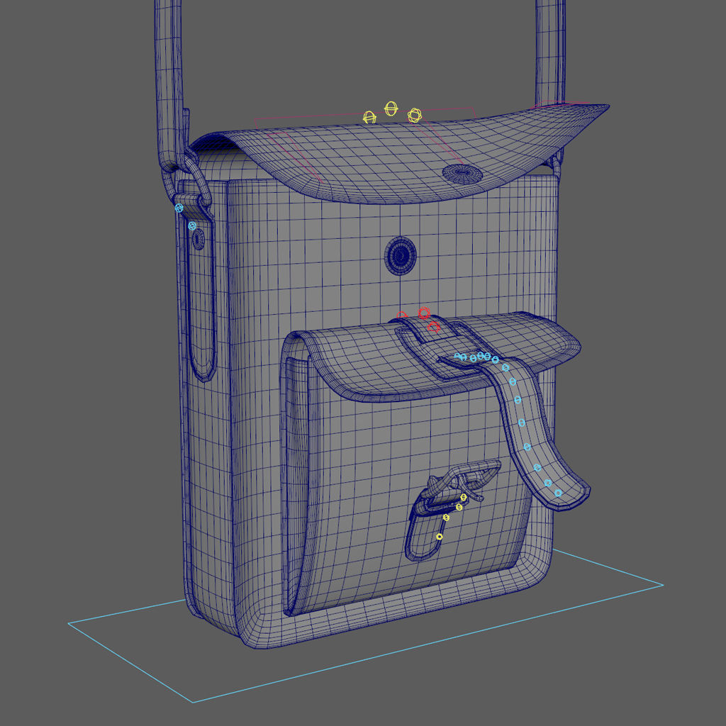 Cross Body Bag 3D model 3D model rigged | CGTrader