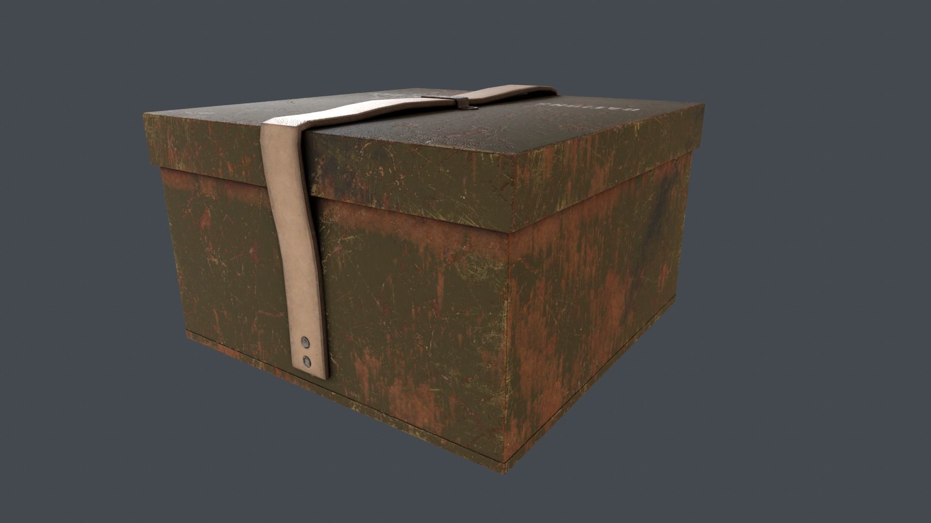 3D model Old Military Ration Box VR / AR / low-poly | CGTrader