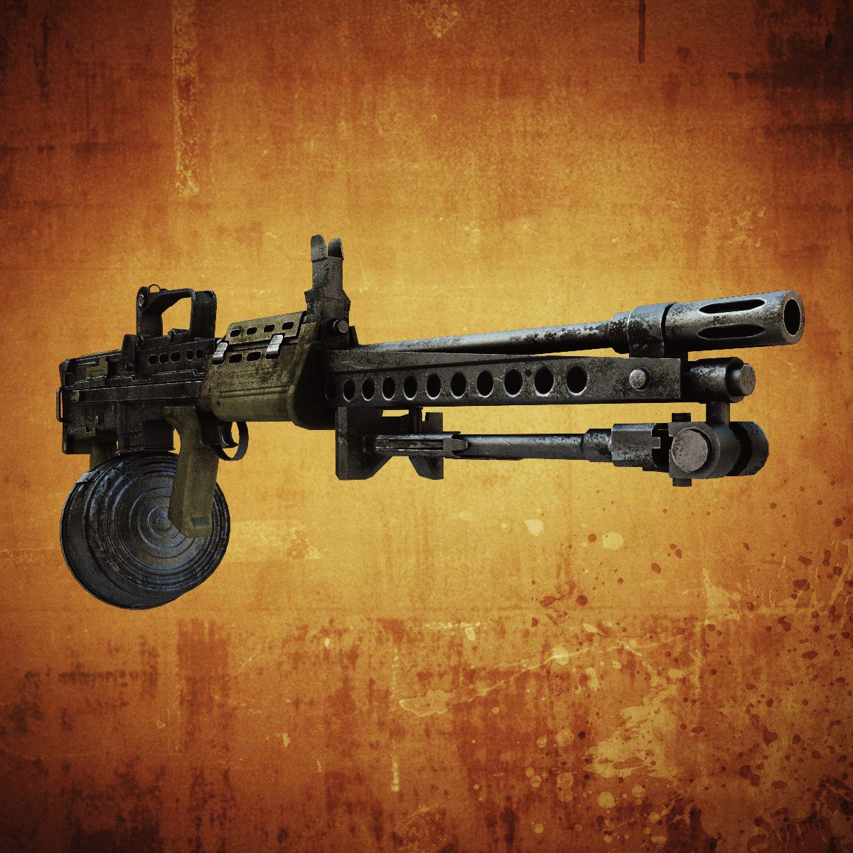 3D model SA80 Machine gun VR / AR / low-poly | CGTrader