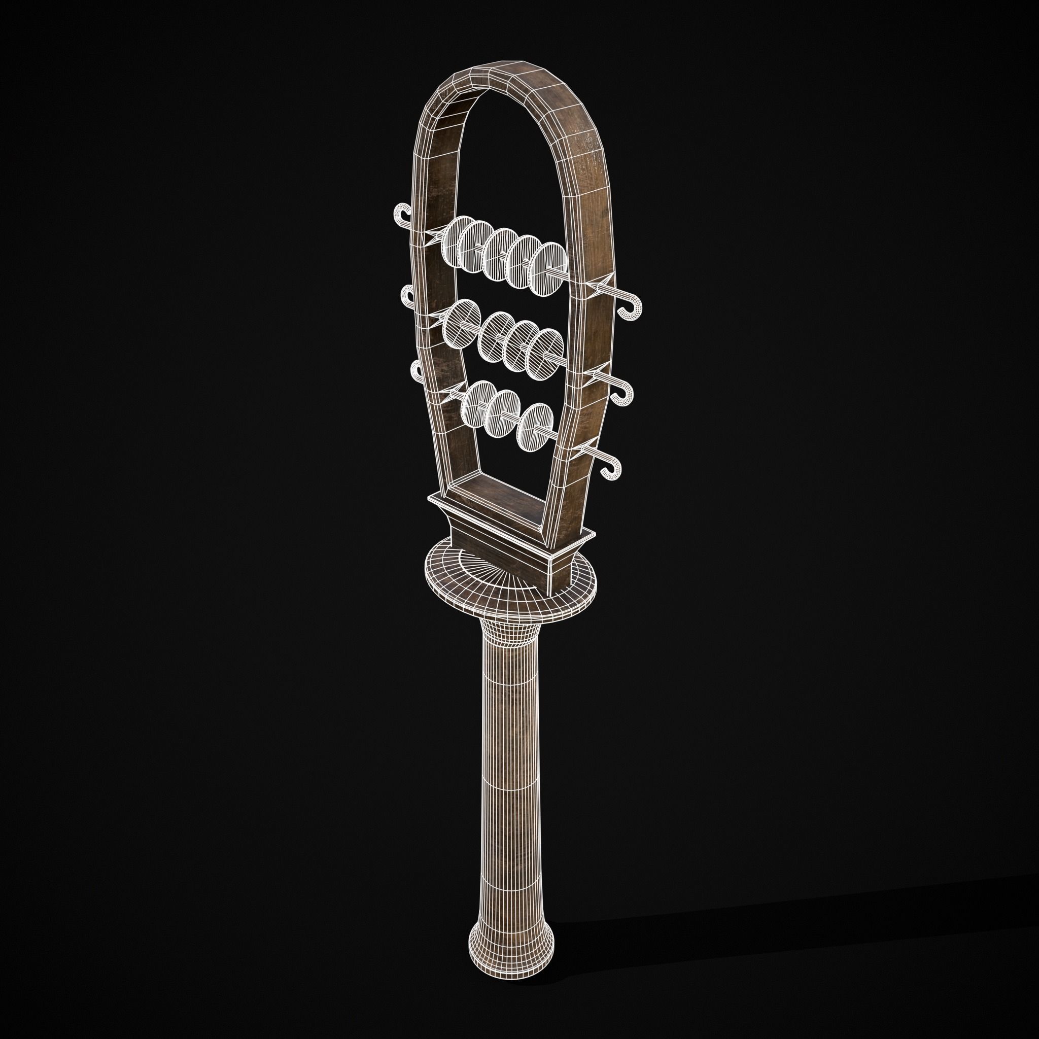 3D model Long Wooden Baby Rattle VR / AR / low-poly | CGTrader