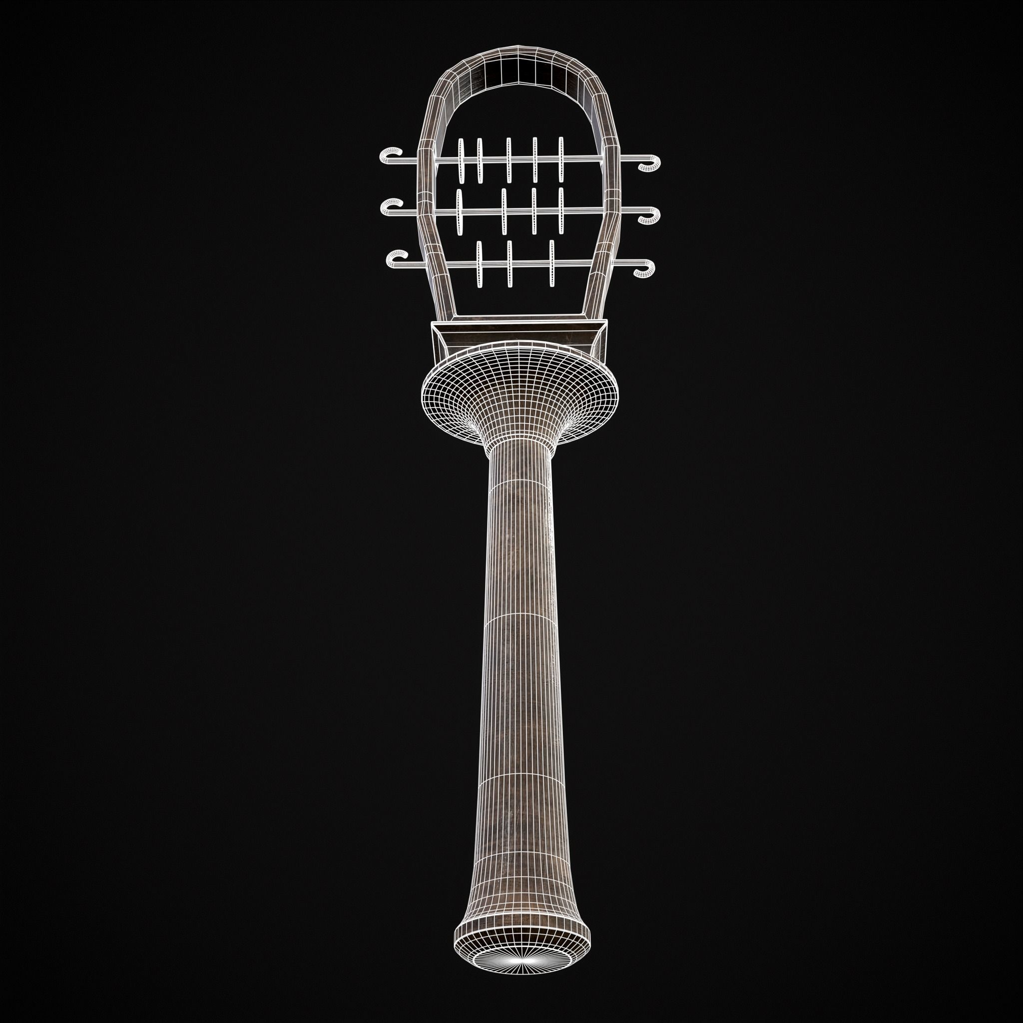 3D model Long Wooden Baby Rattle VR / AR / low-poly | CGTrader