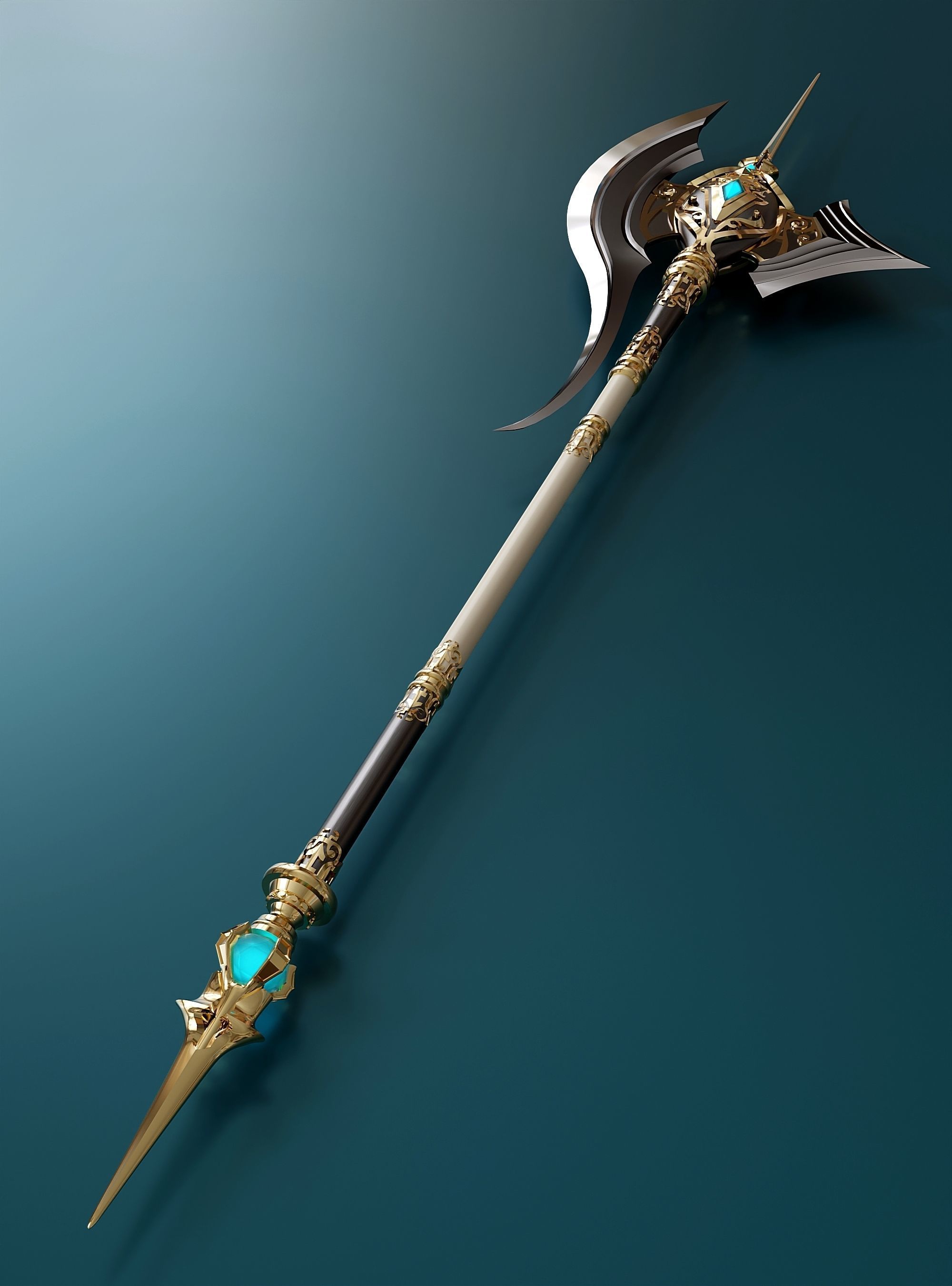 Fantasy weapon set 6 3D model | CGTrader