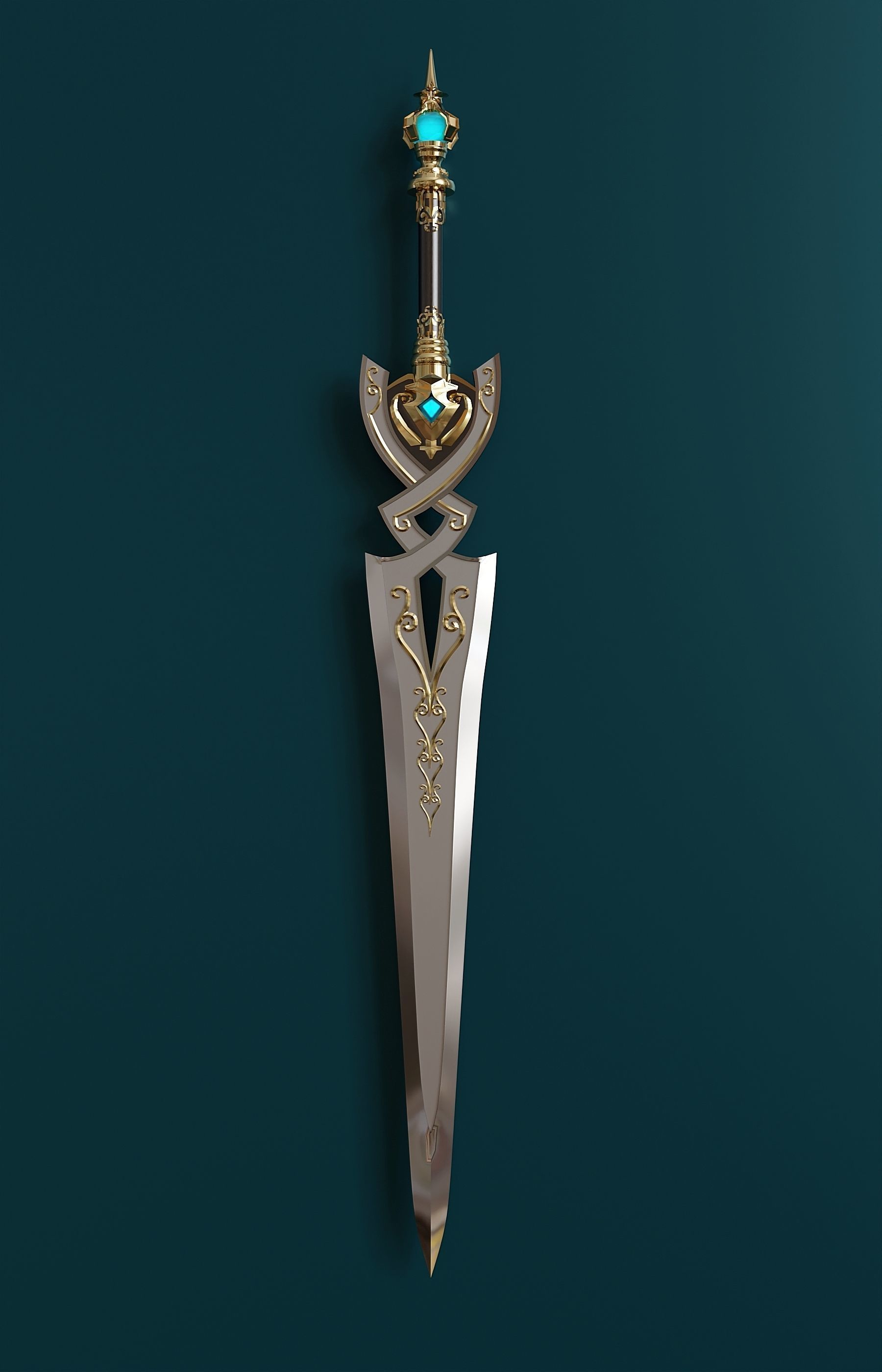 Fantasy weapon set 6 3D model | CGTrader