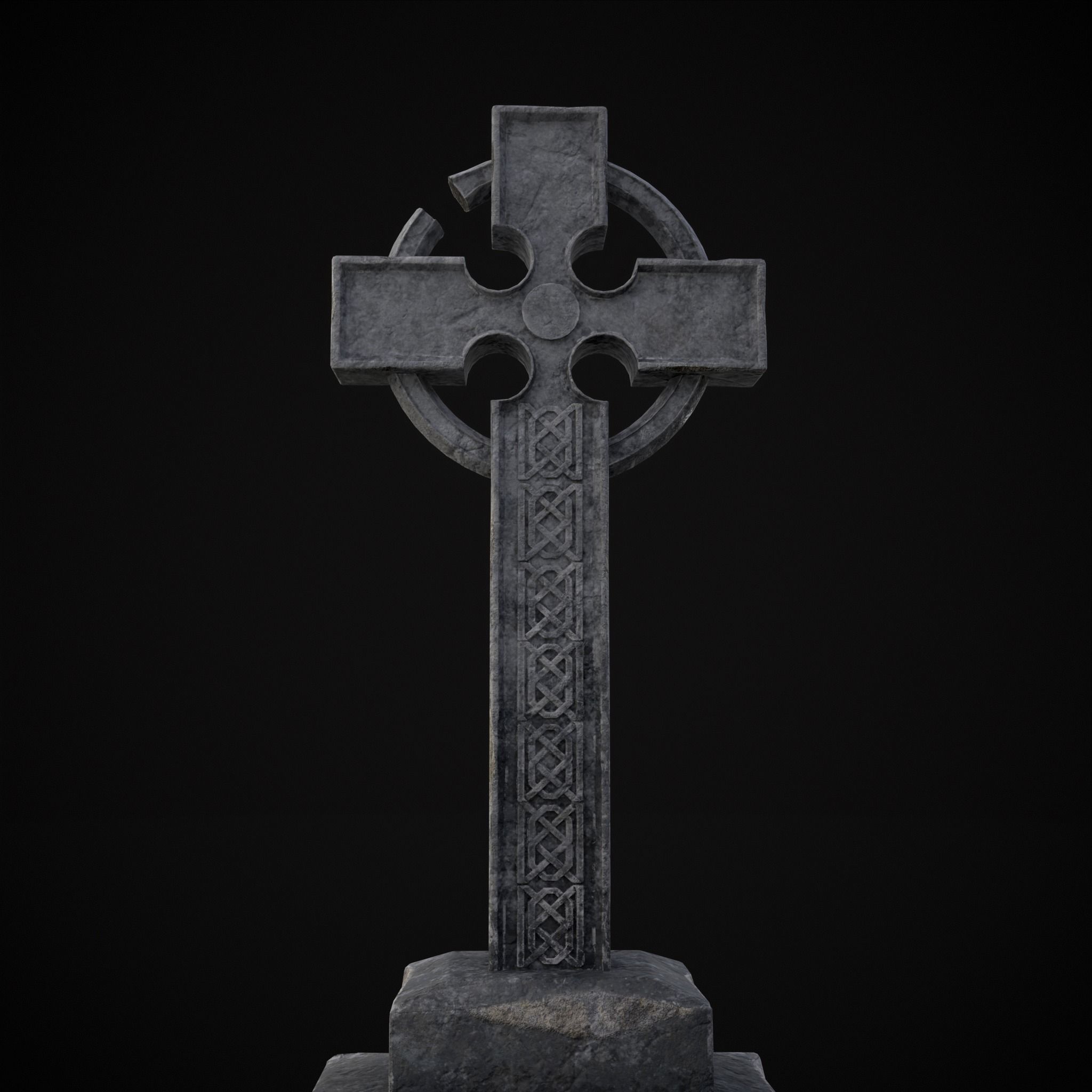 3D model Celtic Cross Tombstone VR / AR / low-poly | CGTrader