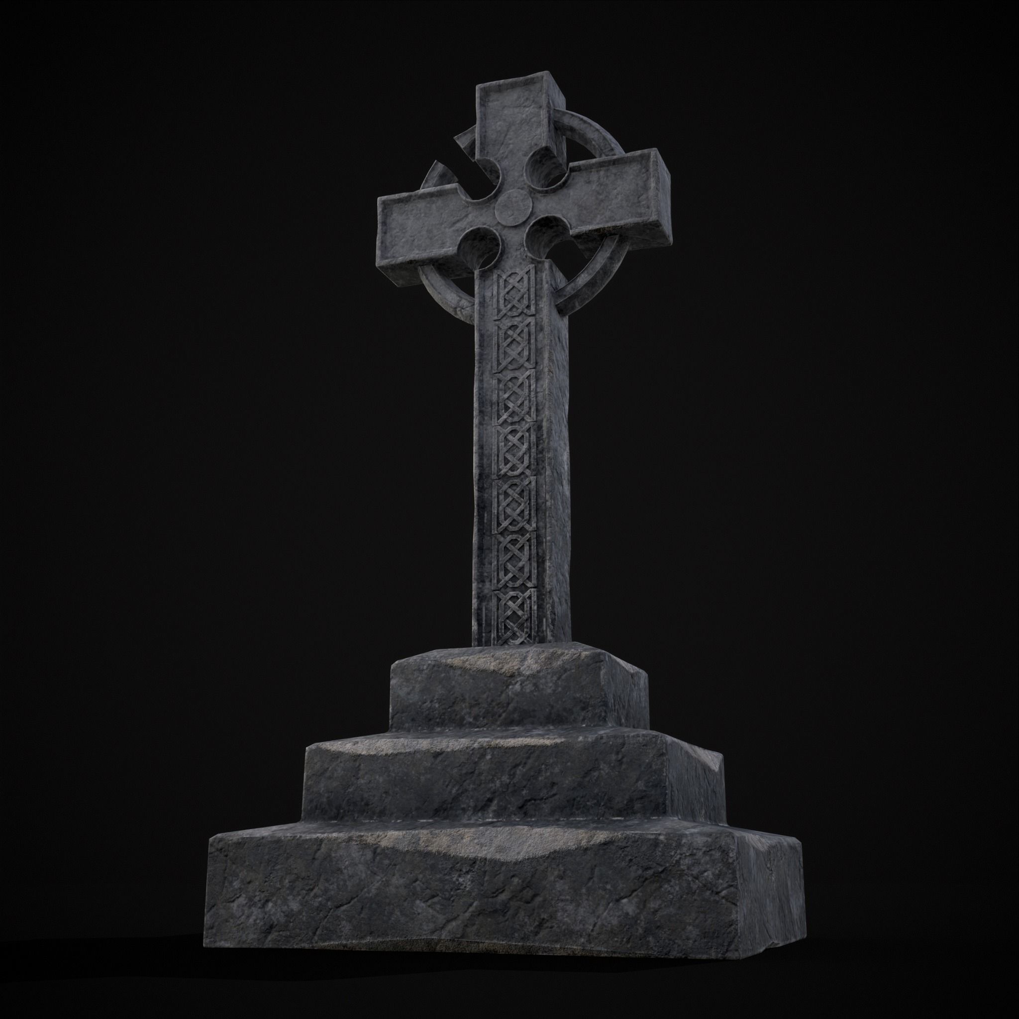 3D model Celtic Cross Tombstone VR / AR / low-poly | CGTrader