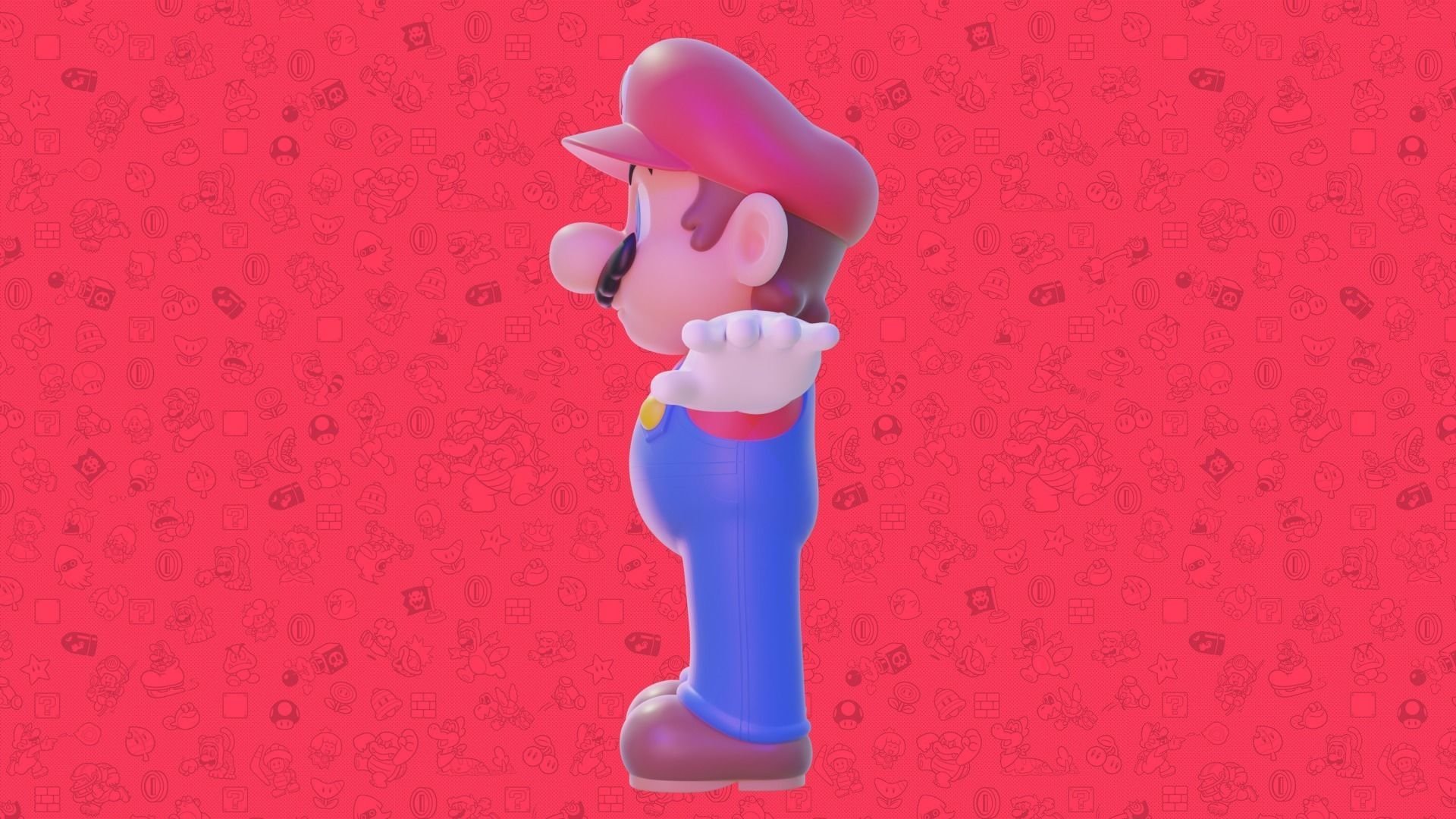Mario and kart 3D model rigged | CGTrader