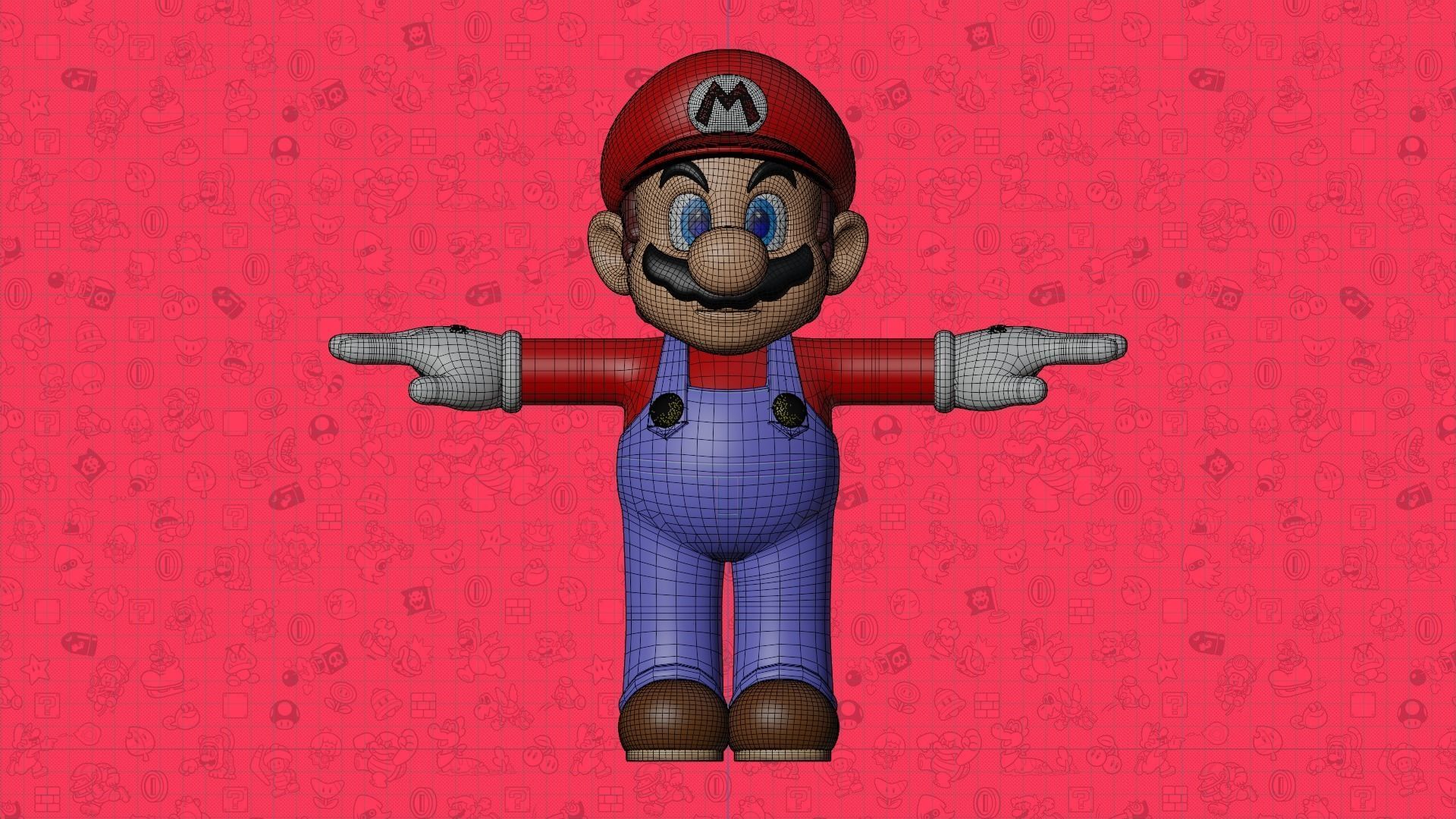 Mario and kart 3D model rigged | CGTrader