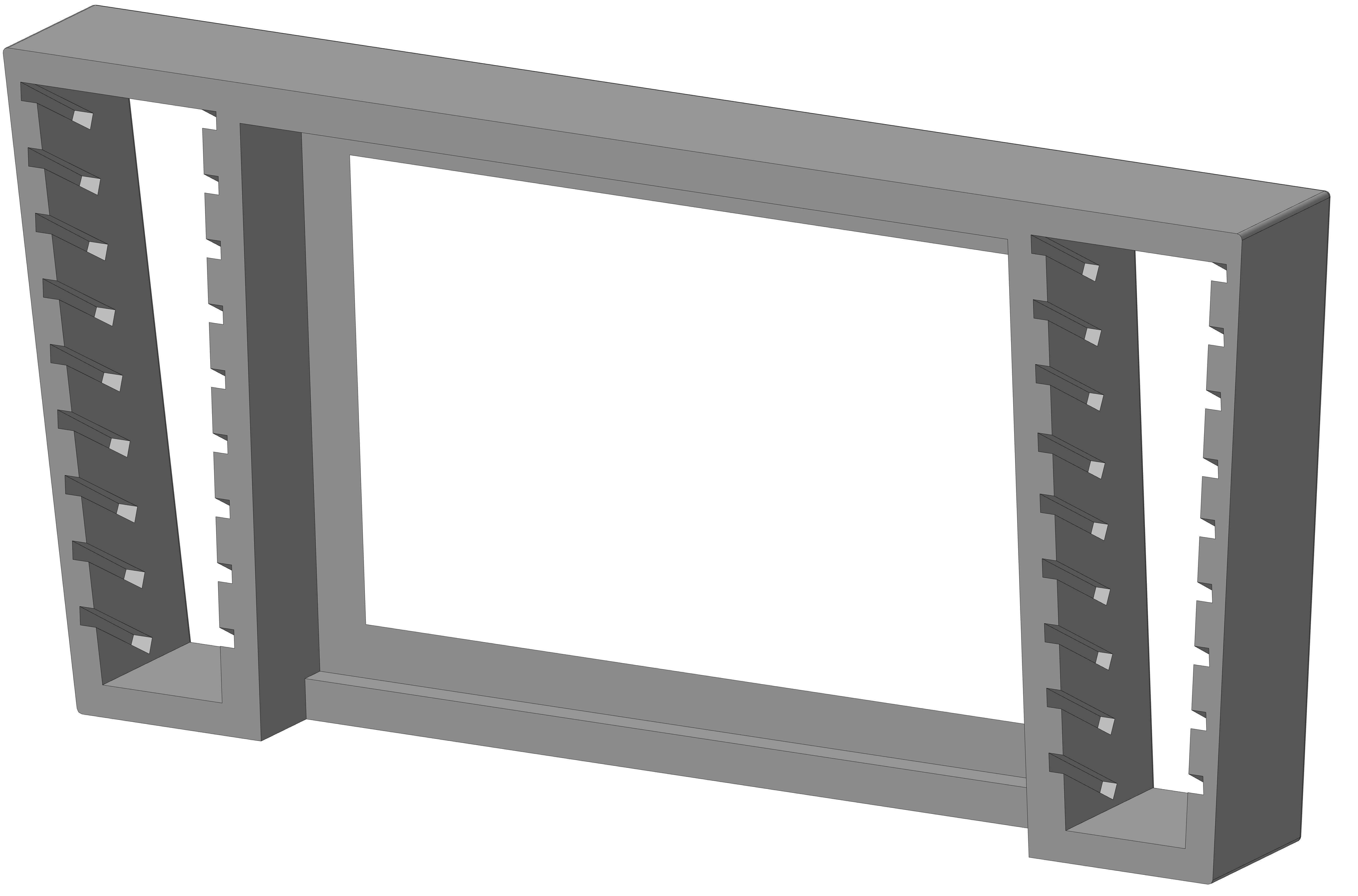 MERCEDES BENZ W202 7inch MONITOR BRACKET 3D model 3D printable | CGTrader