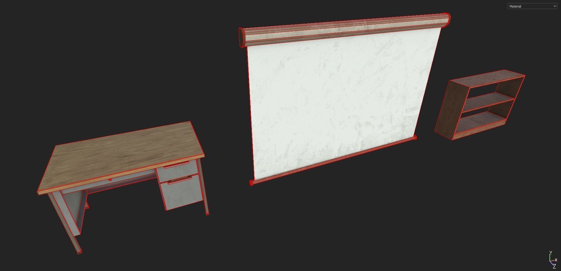 3D model Classroom Prop Pack 1 VR / AR / low-poly | CGTrader