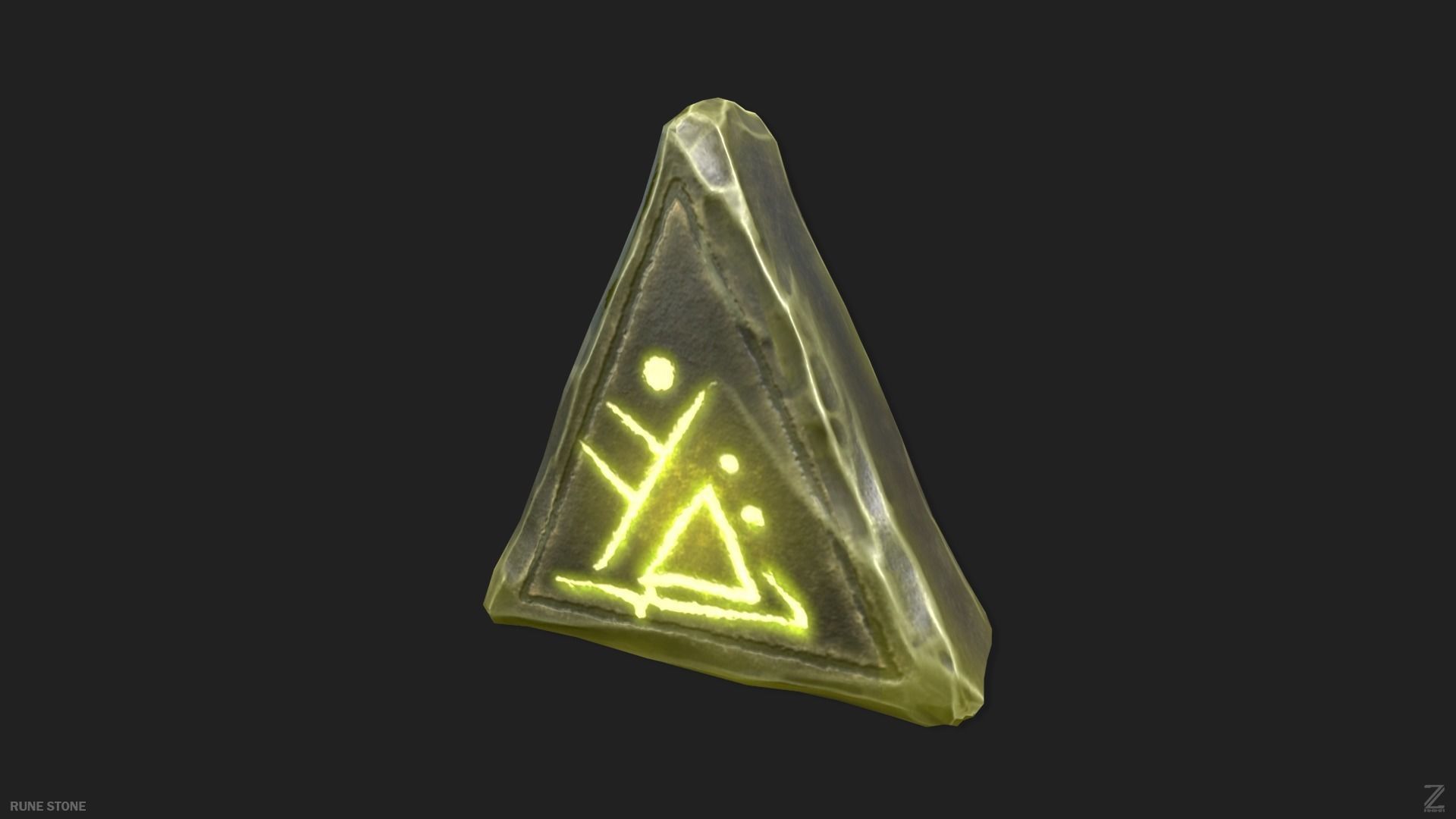 3D model Rune stone VR / AR / low-poly | CGTrader