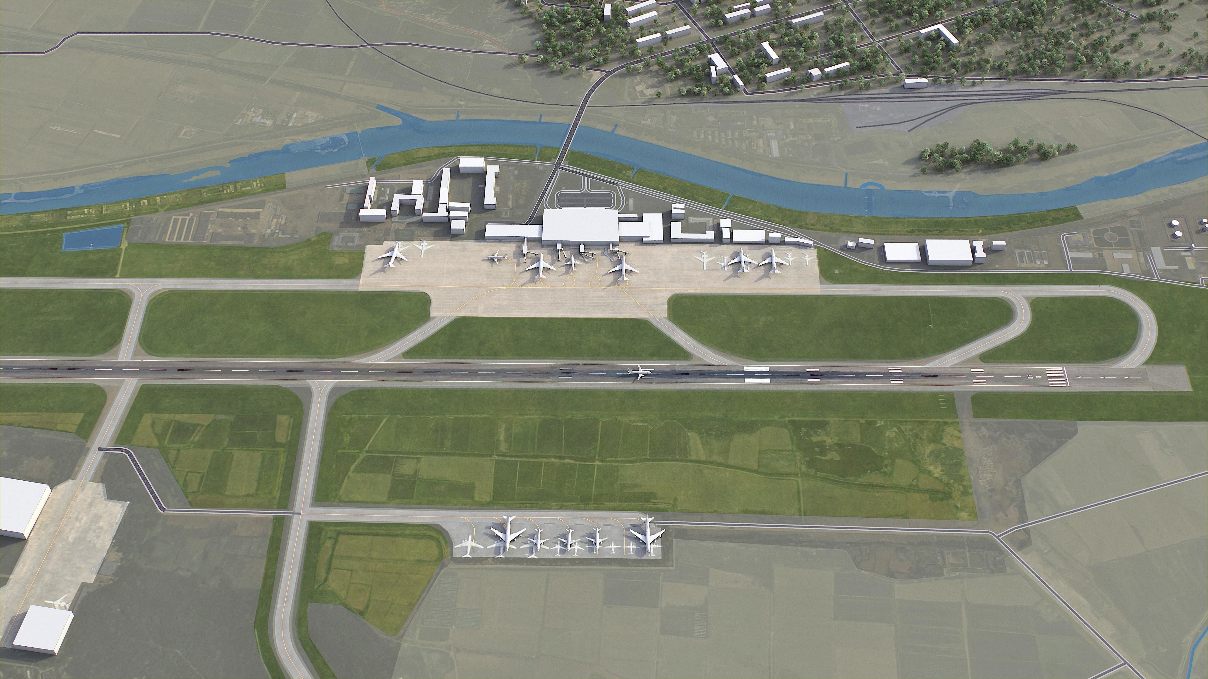 3D model Pyongyang - 3D Airport Model VR / AR / low-poly | CGTrader