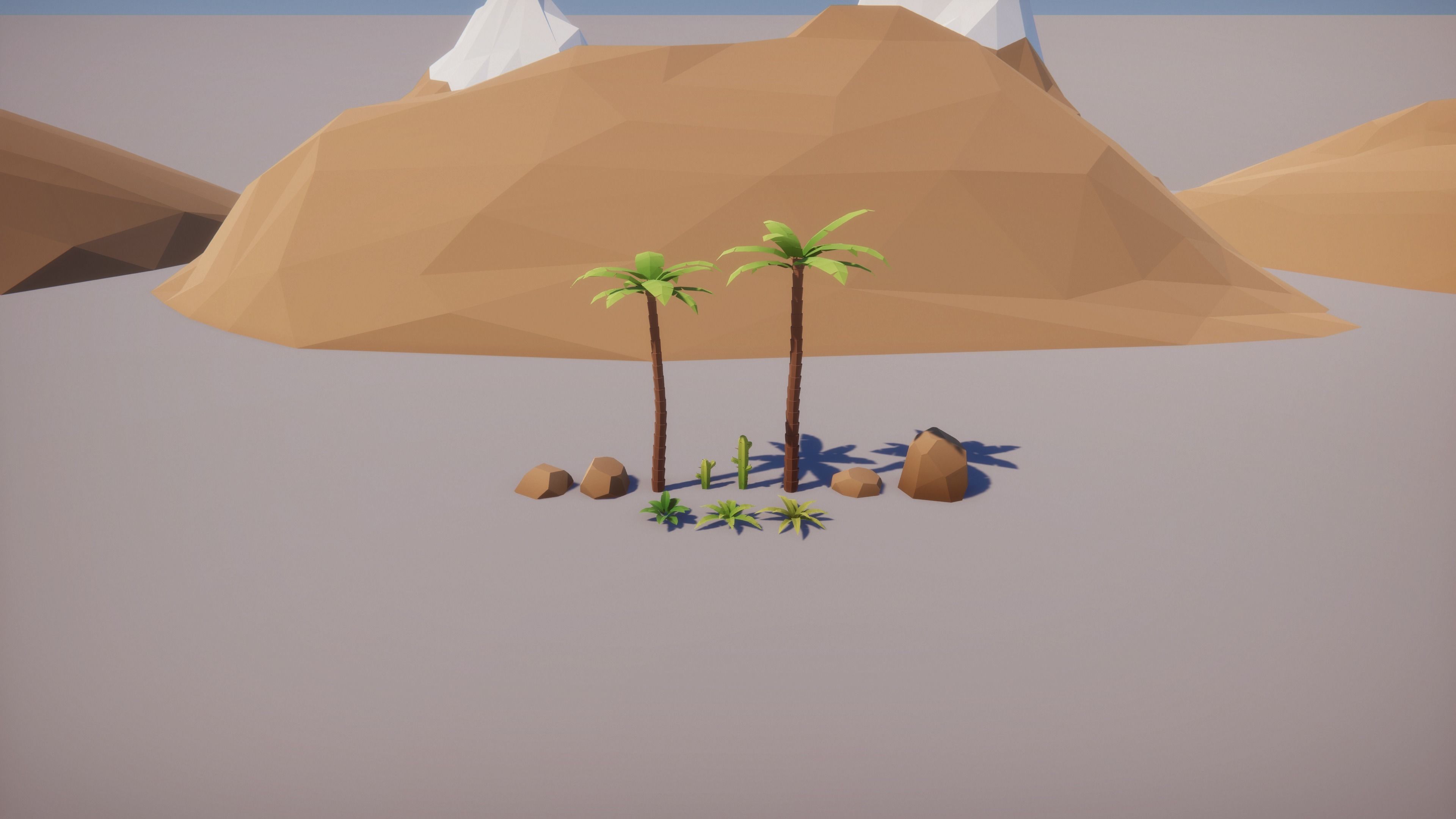 3D model Low Poly FPS Map Vol2 Shooter Desert City Map VR / AR / low ...