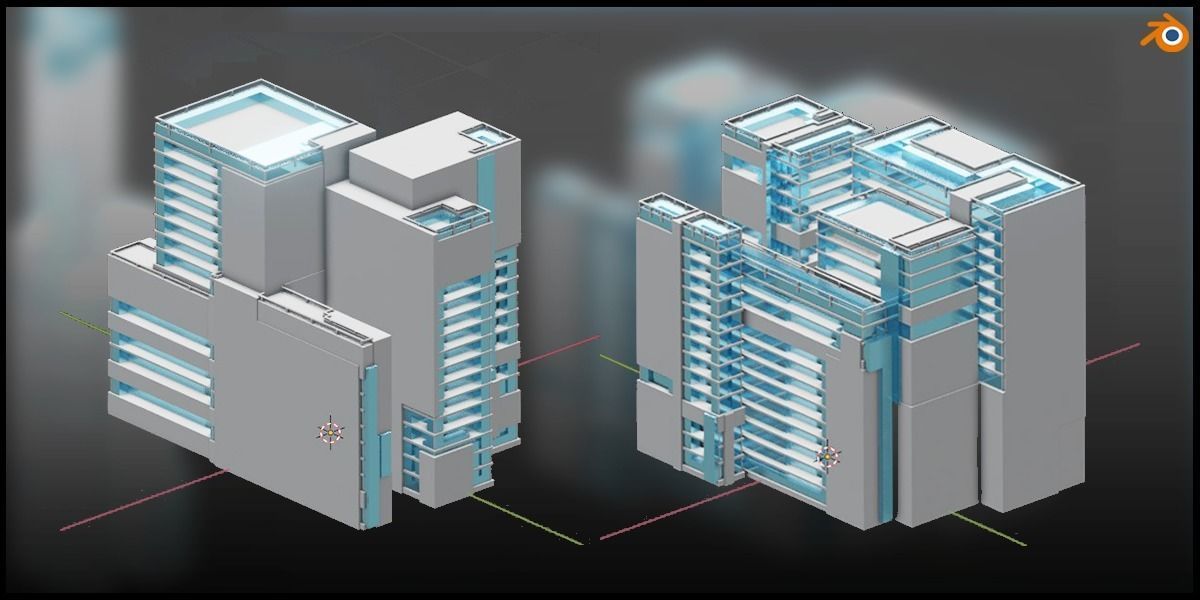 3D model Procedural Building Generator For Blender VR / AR / low-poly | CGTrader