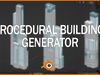 3D model Procedural Building Generator For Blender VR / AR / low-poly ...