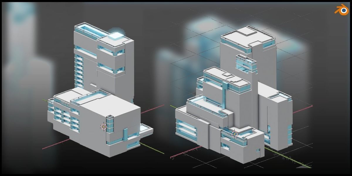 3D model Procedural Building Generator For Blender VR / AR / low-poly | CGTrader