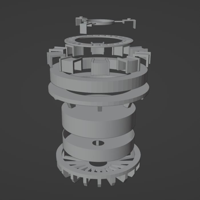 Mk1 Arc reactor - Iron Man 3D model 3D printable | CGTrader
