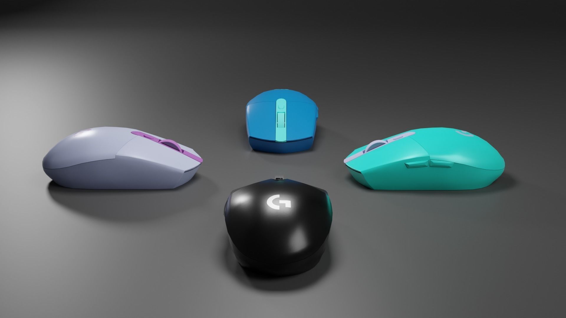 3D model Logitech G305 Collor Collection VR / AR / low-poly | CGTrader