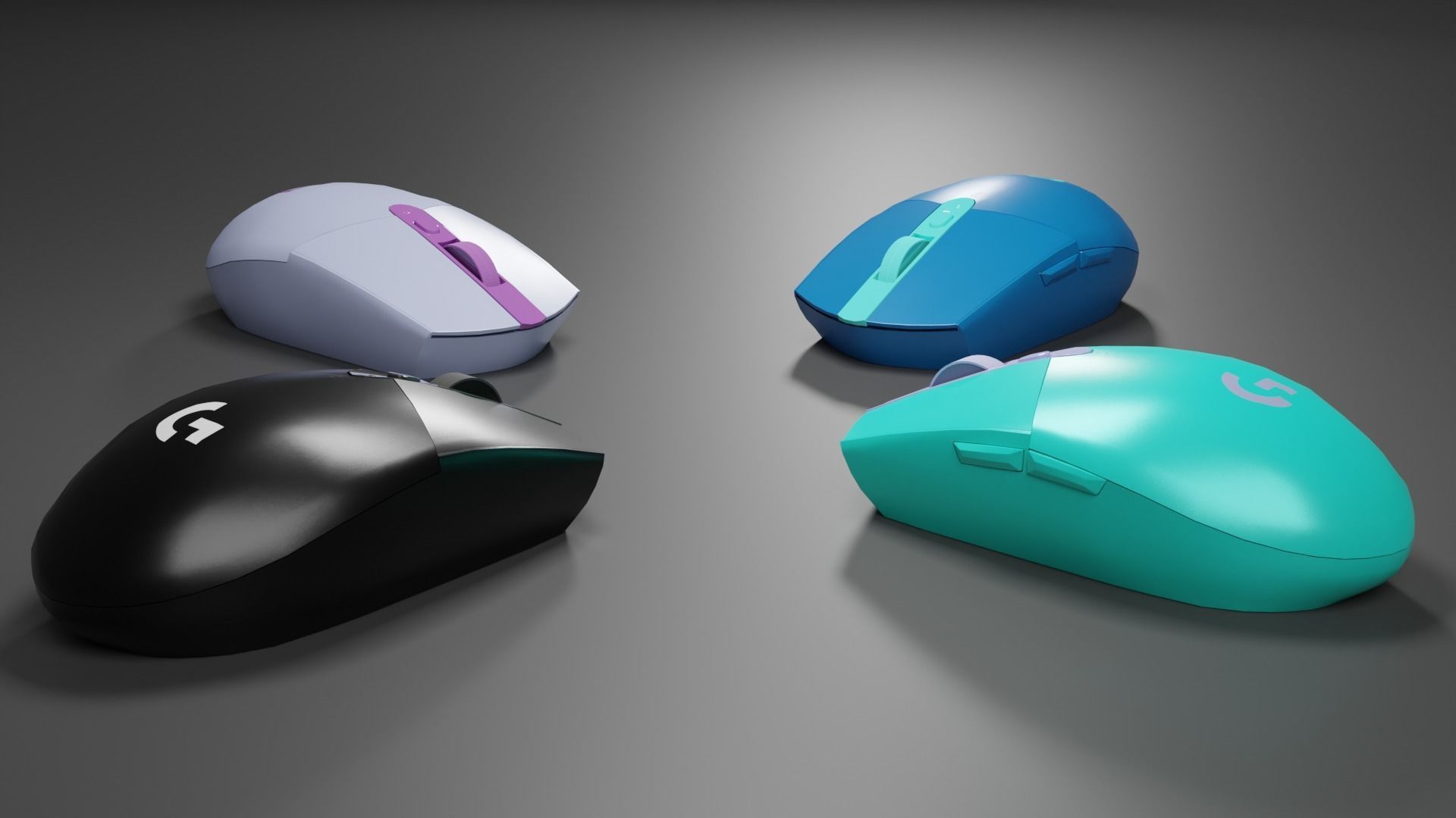 3D model Logitech G305 Collor Collection VR / AR / low-poly | CGTrader