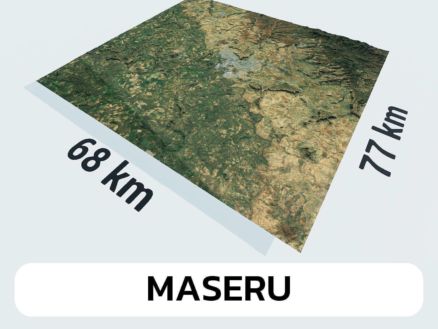 Maseru Lesotho City Landscape 3D Model 3D model | CGTrader