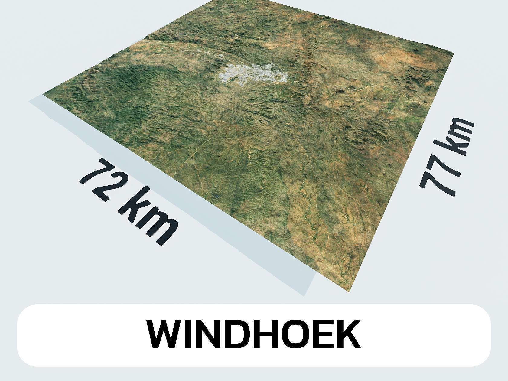 Windhoek Namibia City Landscape 3D Model 3D model | CGTrader