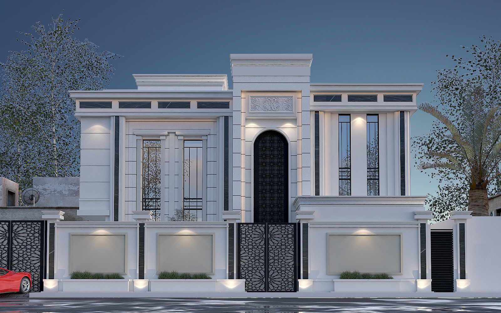 3DS MAX V-RAY RENDER CLASSIC VILLA FULL 3D MODEL 3D model | CGTrader