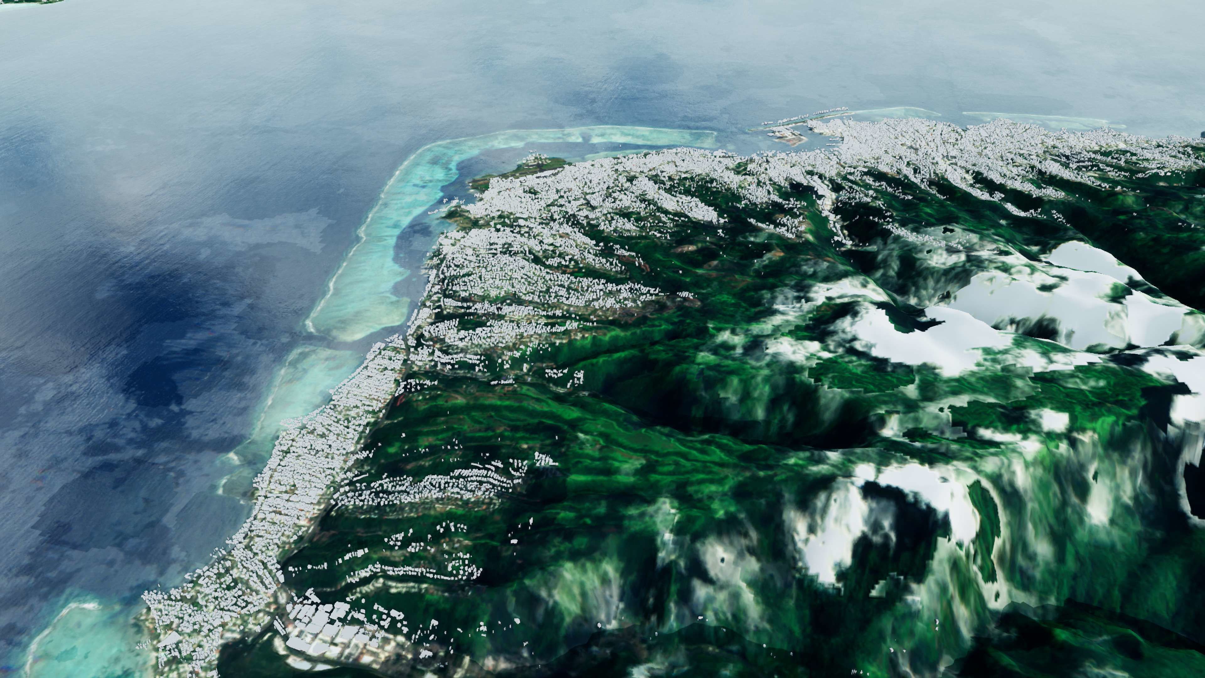 Papeete French Polynesia City Landscape 3D Model 3D model | CGTrader