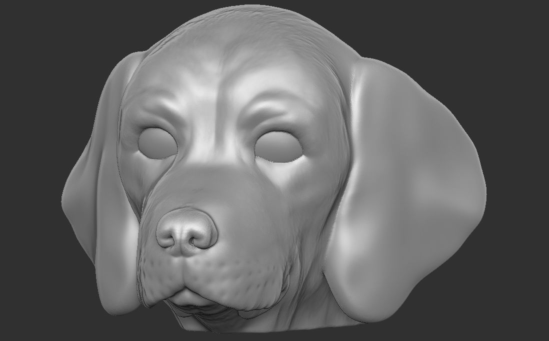 Puppy of Pointer dog head for 3D printing 3D model 3D printable | CGTrader