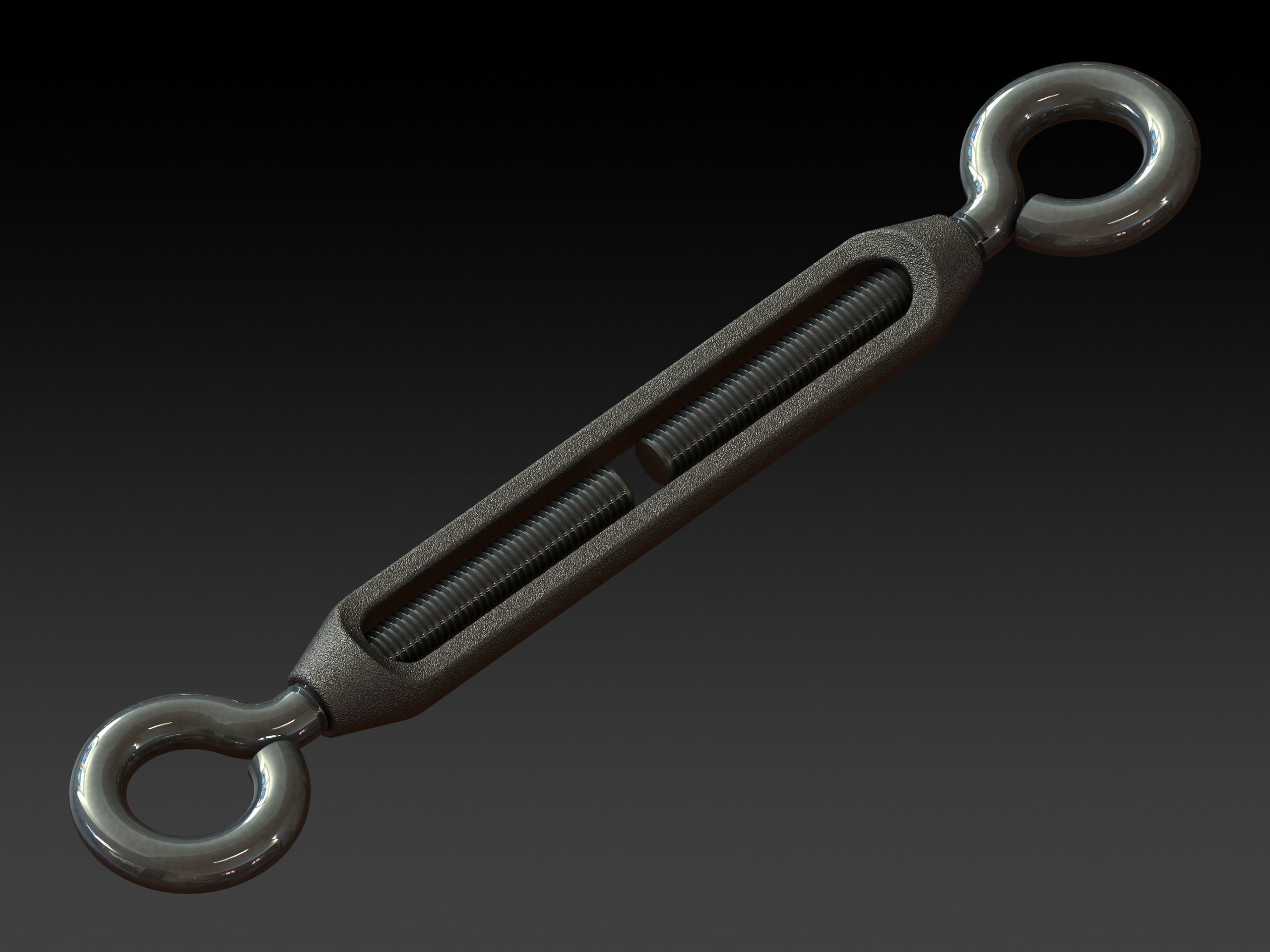 Cast Eye and Eye Turnbuckle THD10 3D model rigged | CGTrader