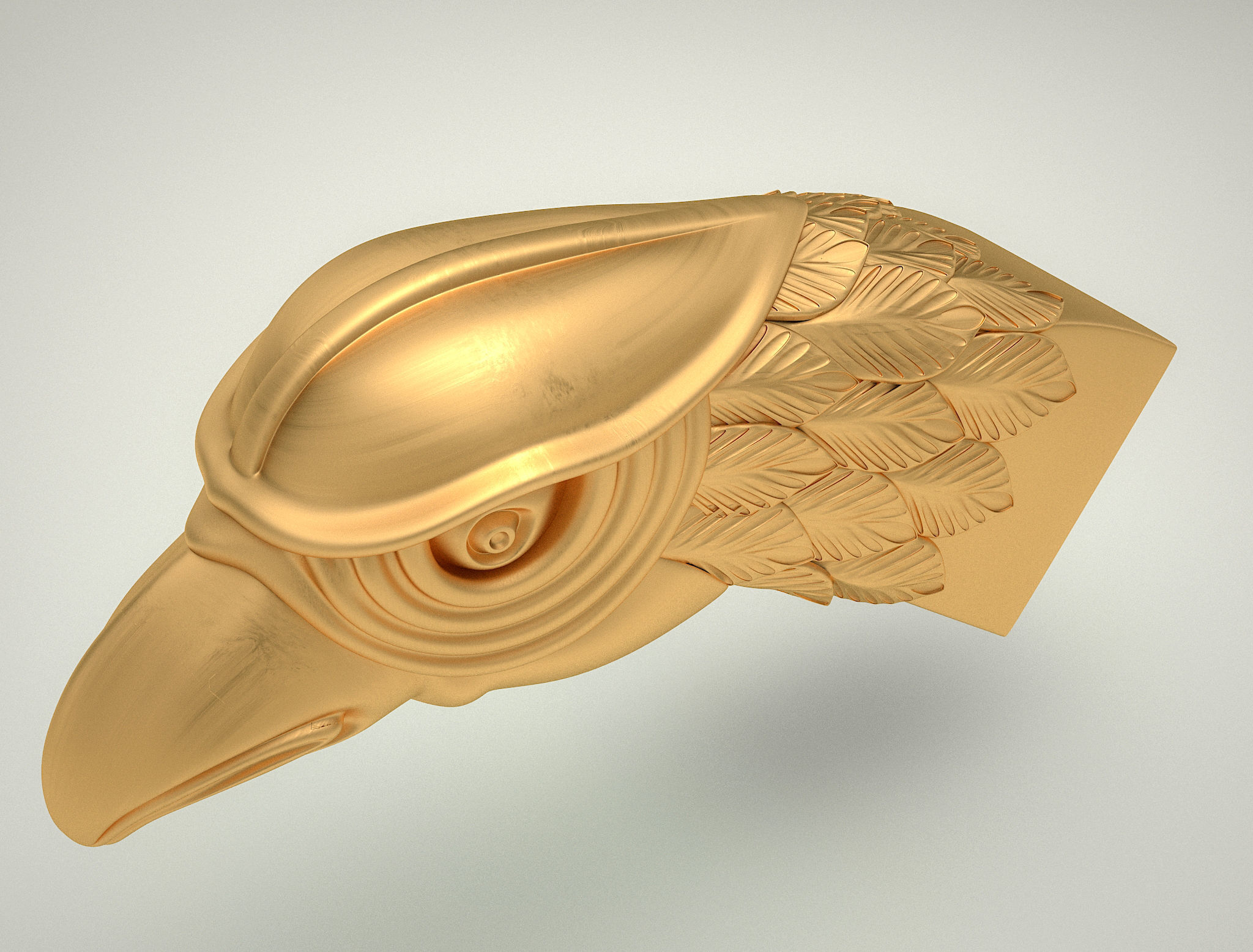 Eagle Falcon Head - HAWK Head - 3D STL For CNC 3D model | CGTrader