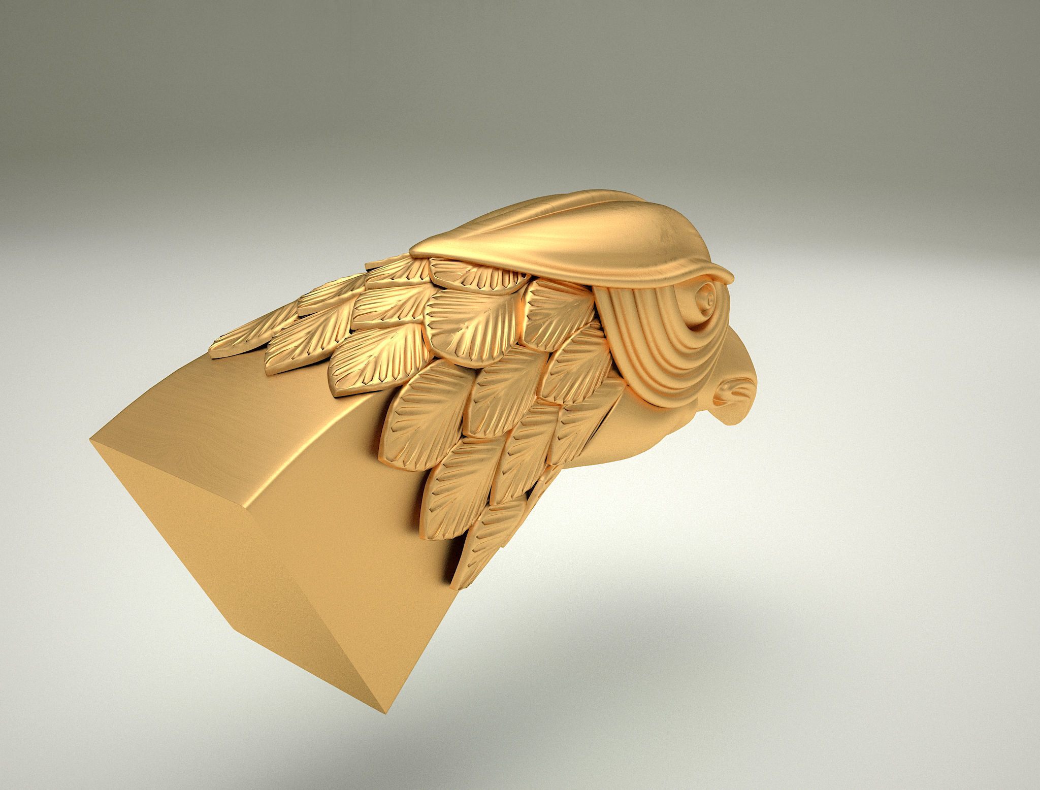 Eagle Falcon Head - HAWK Head - 3D STL For CNC 3D model | CGTrader
