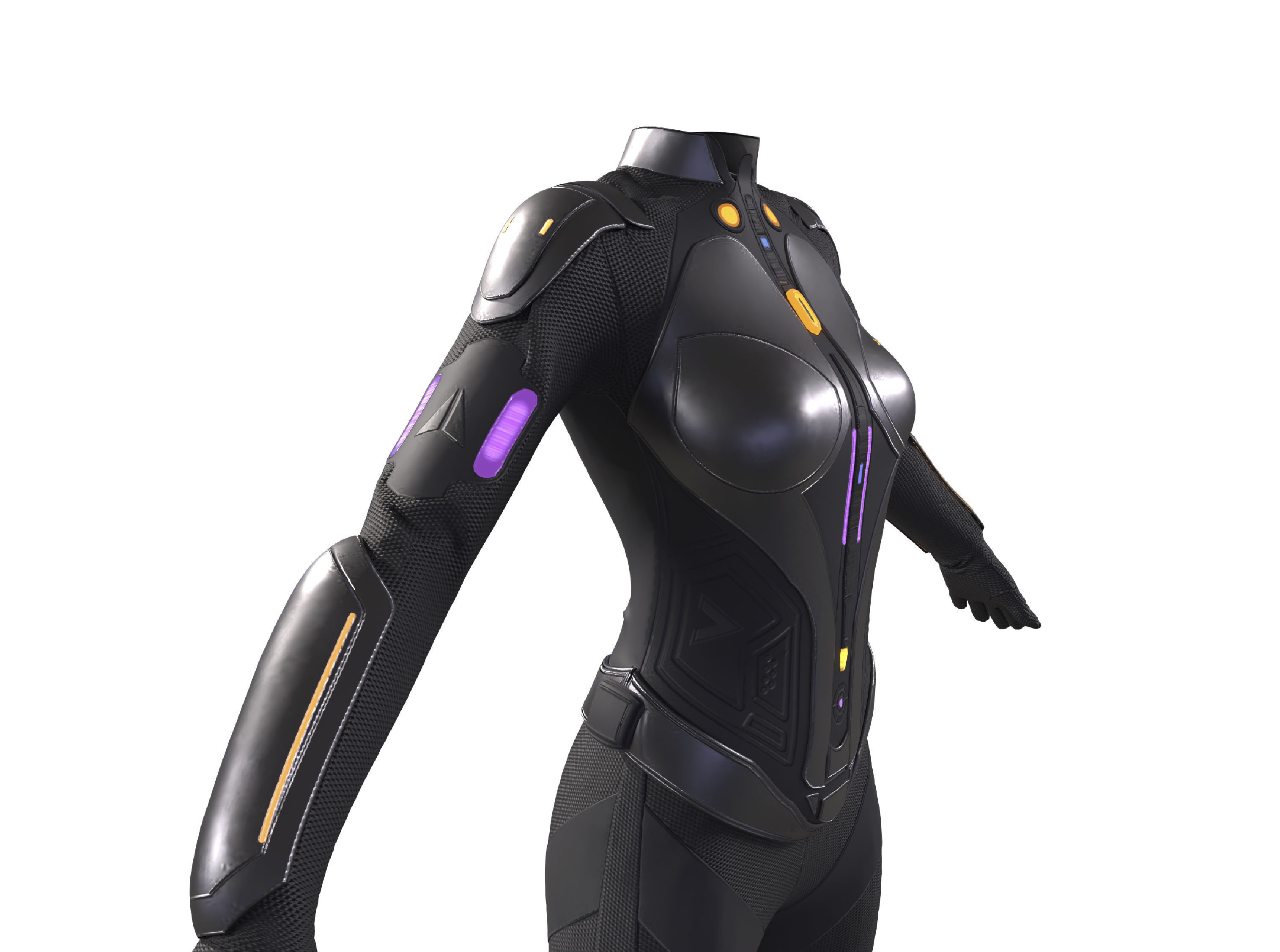 Scifi superhero suits outfit Futuristic clothes 3D model | CGTrader