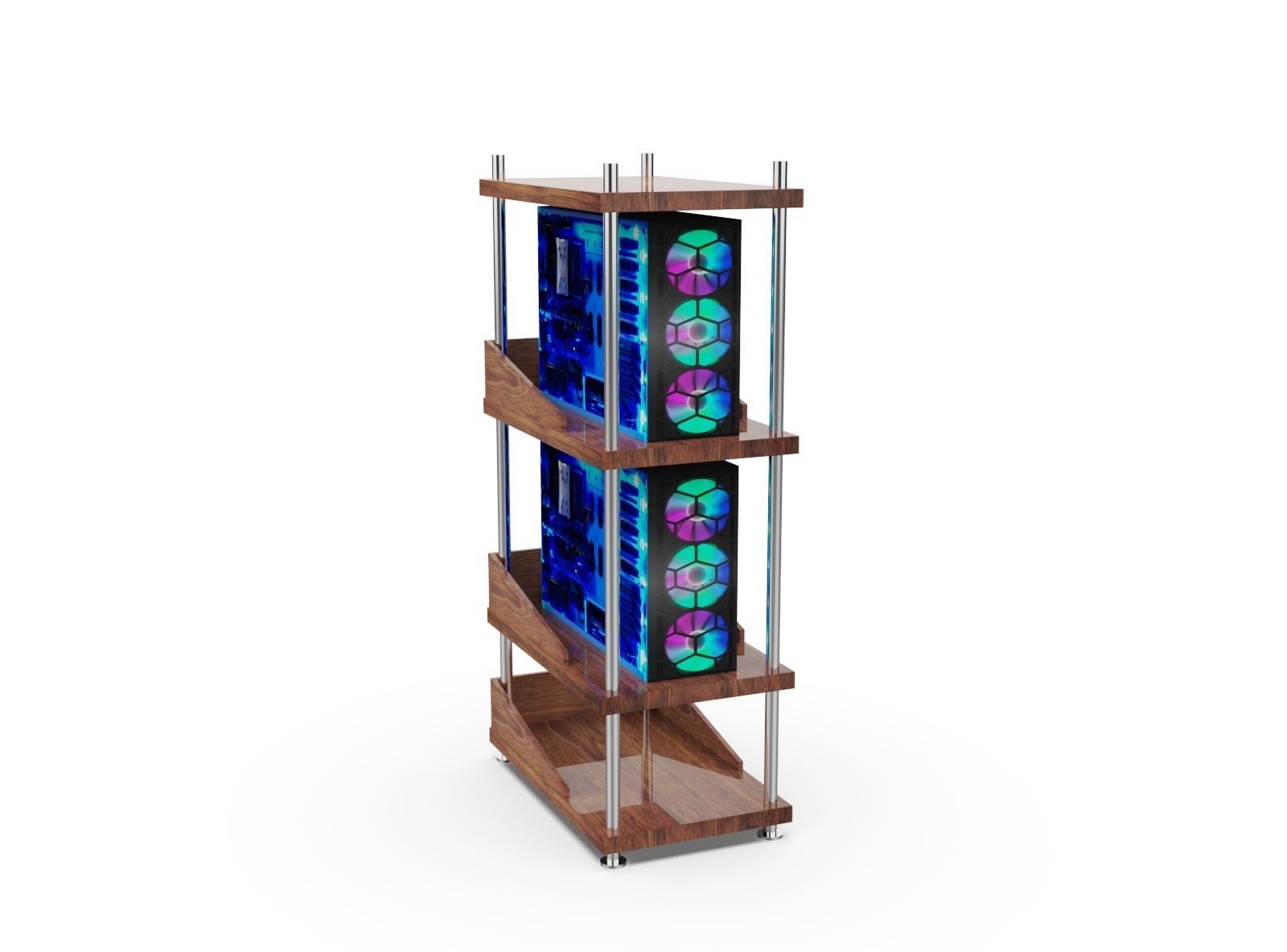 Computer rack 3D model | CGTrader