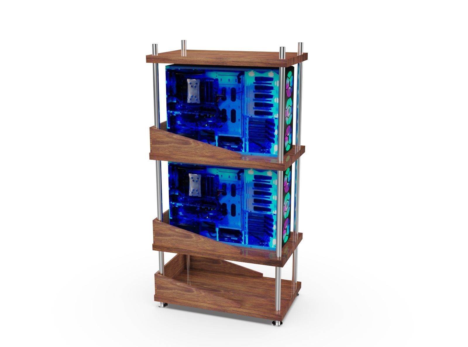 Computer rack 3D model | CGTrader