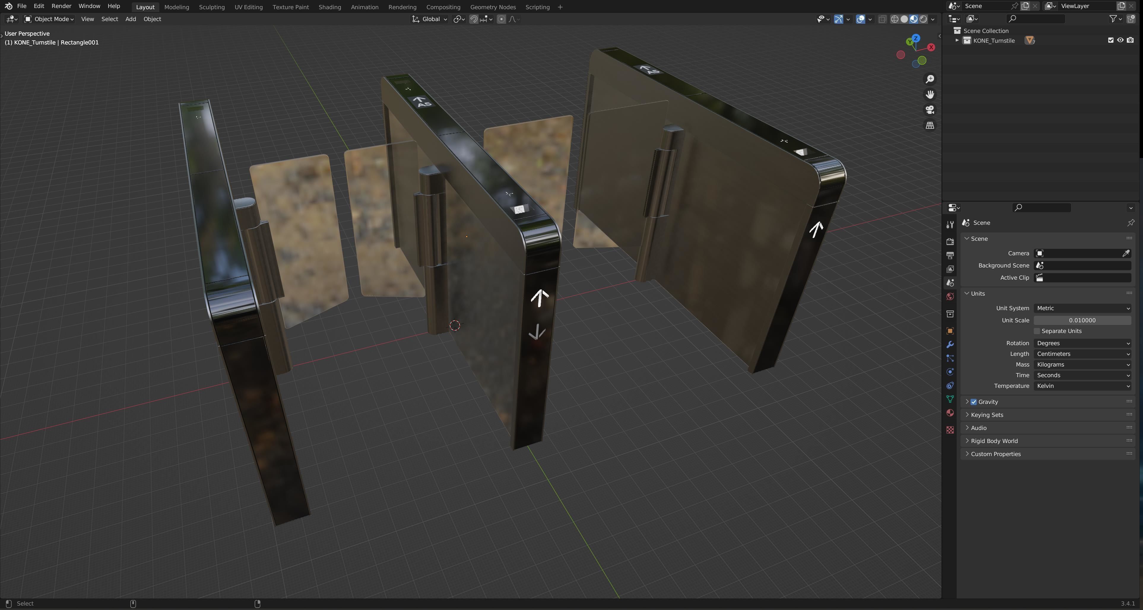 Kone Turnstile 1000 3D model | CGTrader