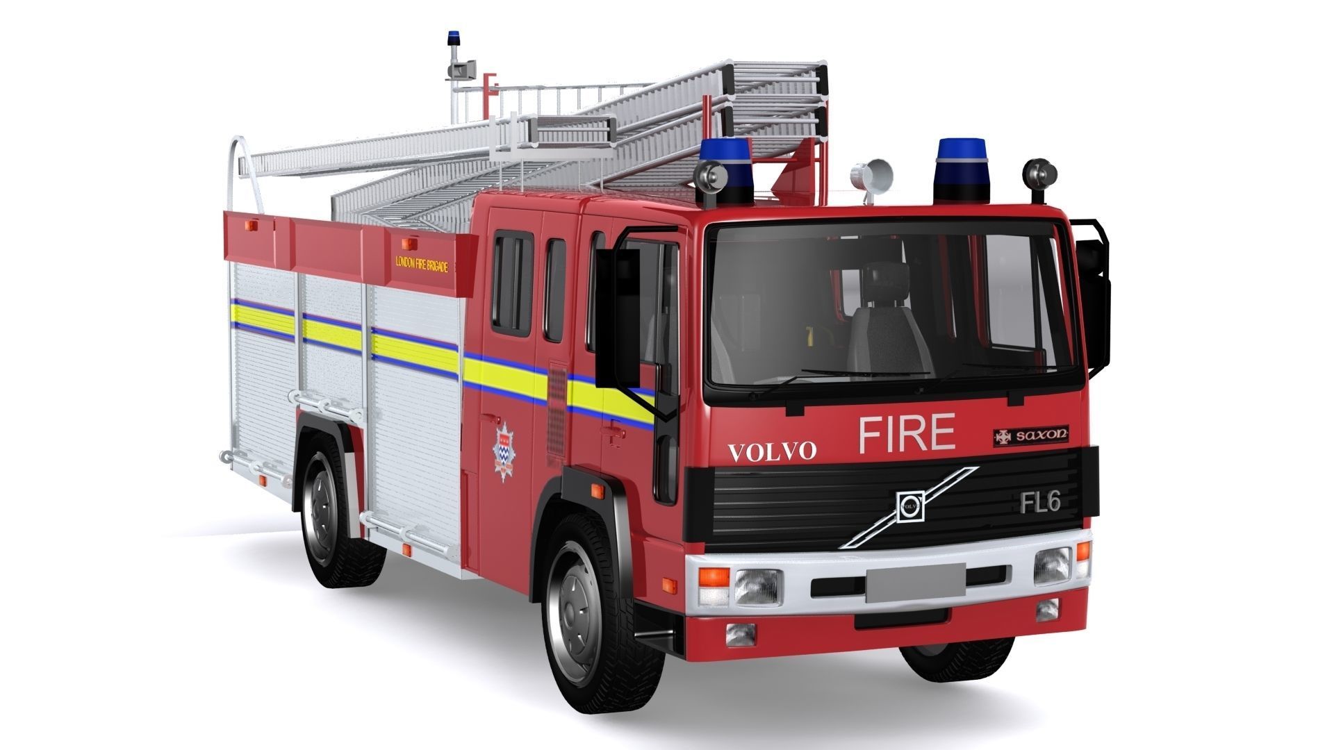 VOLVO FL6 FIRE TRUCK 3D model | CGTrader
