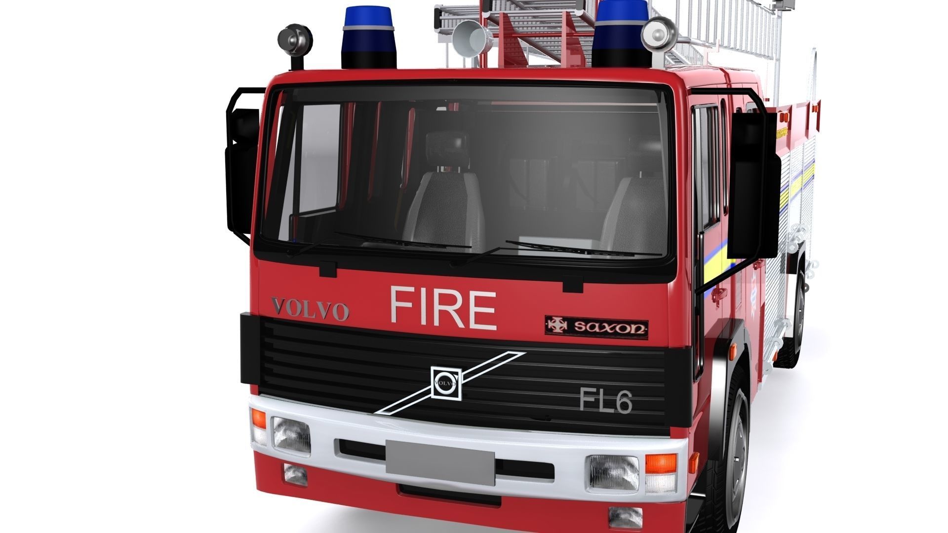 VOLVO FL6 FIRE TRUCK 3D model | CGTrader