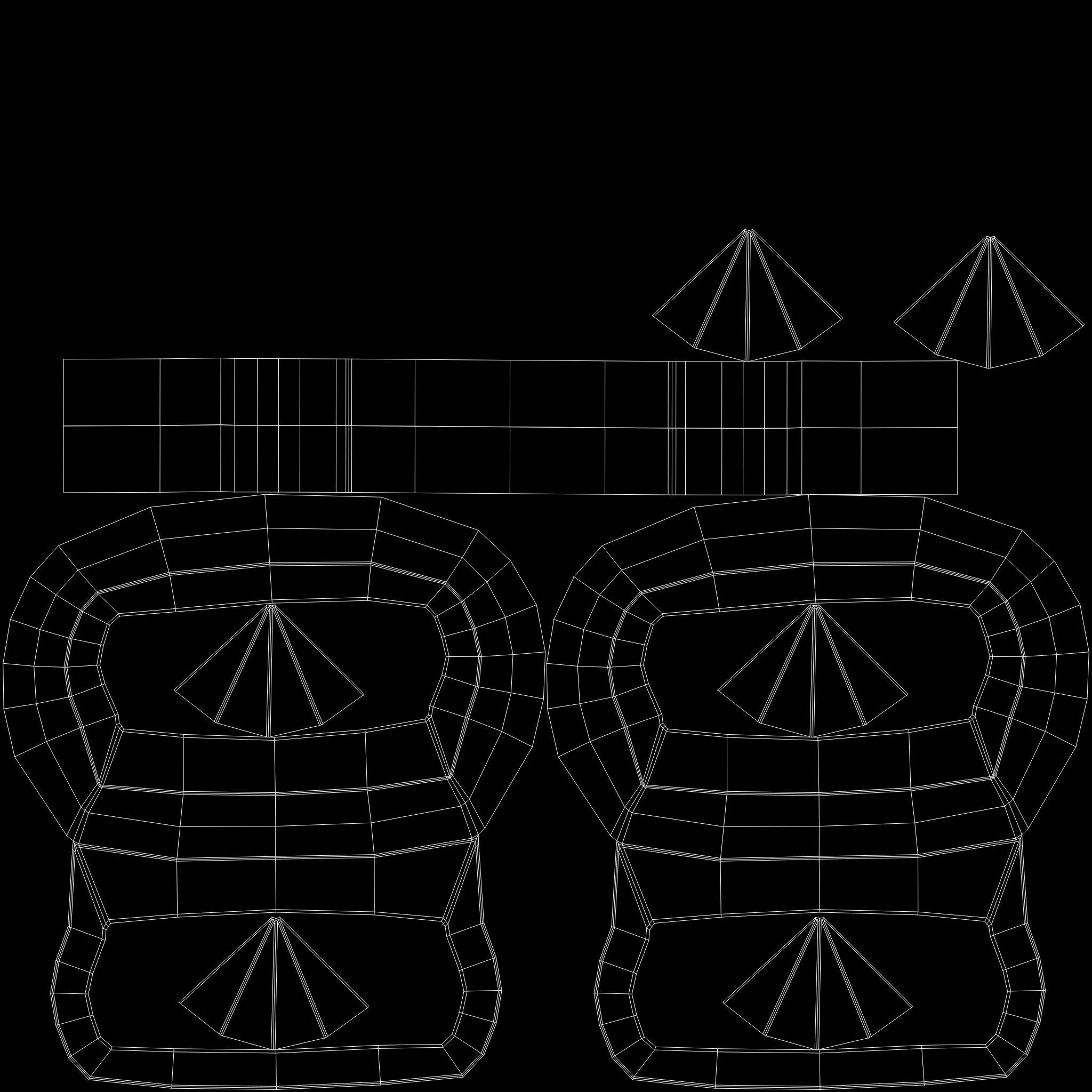 3D model Fantasy Iron Studs Knuckles VR / AR / low-poly | CGTrader