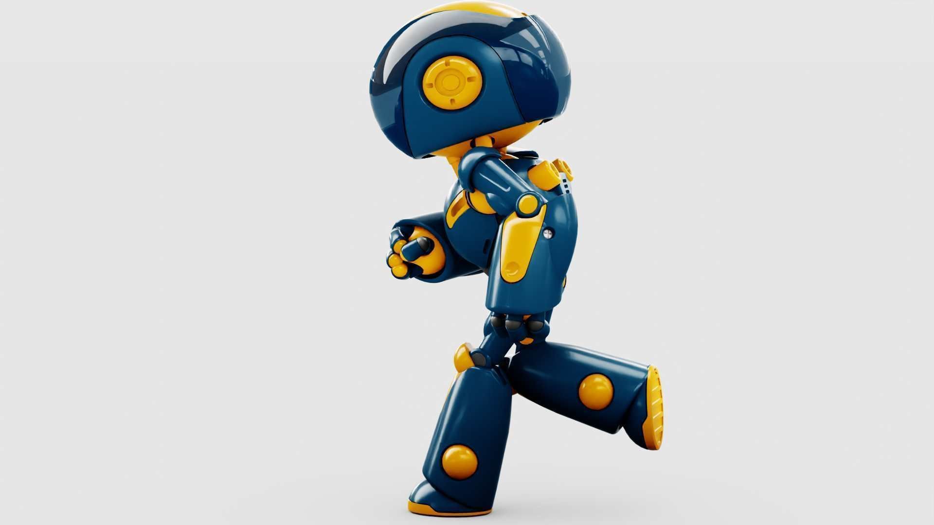TOY BOT HUMOND RIGGED 3D model rigged | CGTrader