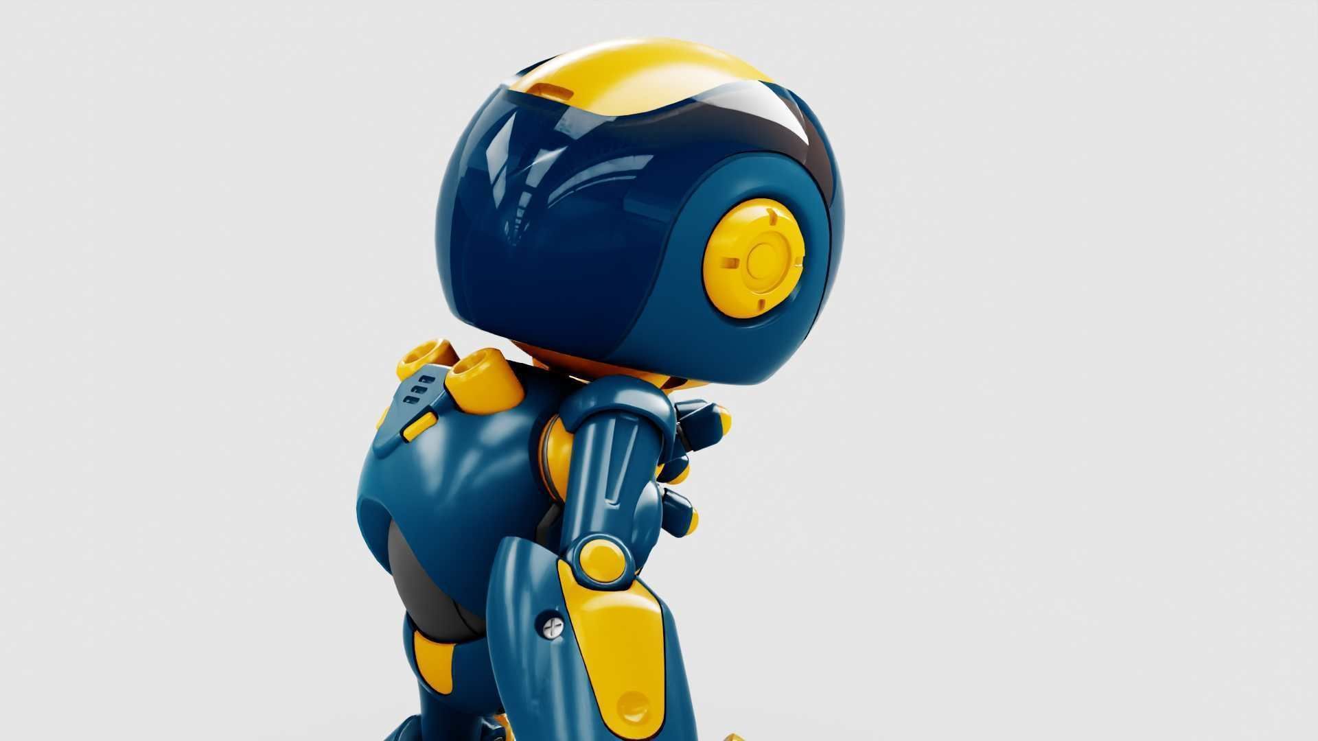 TOY BOT HUMOND RIGGED 3D model rigged | CGTrader